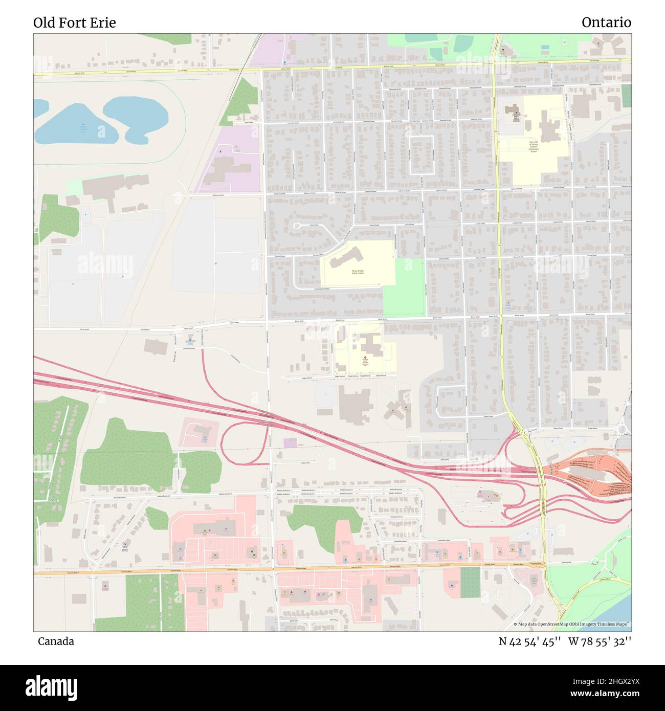 Old map of erie Cut Out Stock Images & Pictures - Alamy