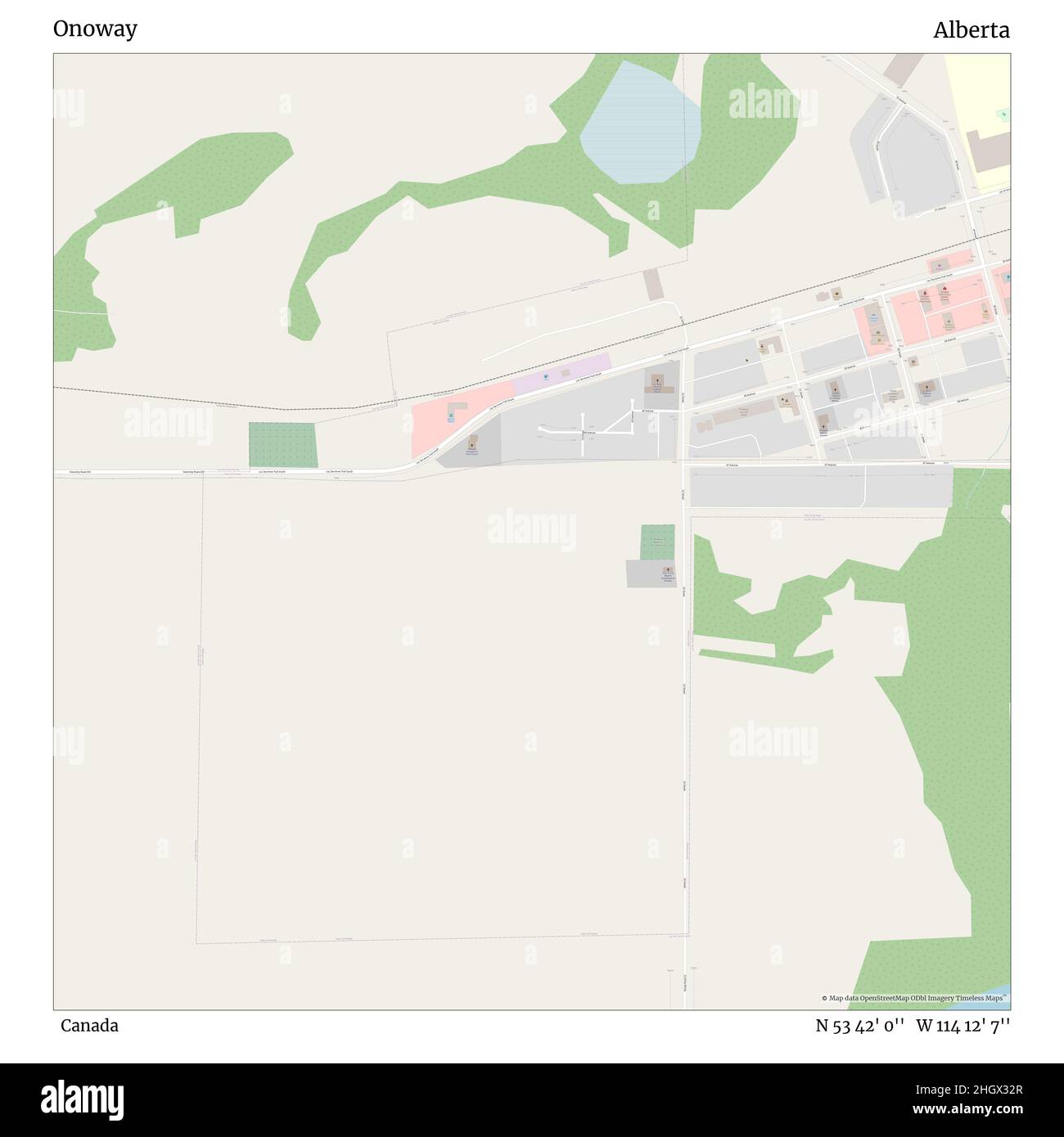 Map of onoway hi-res stock photography and images - Alamy