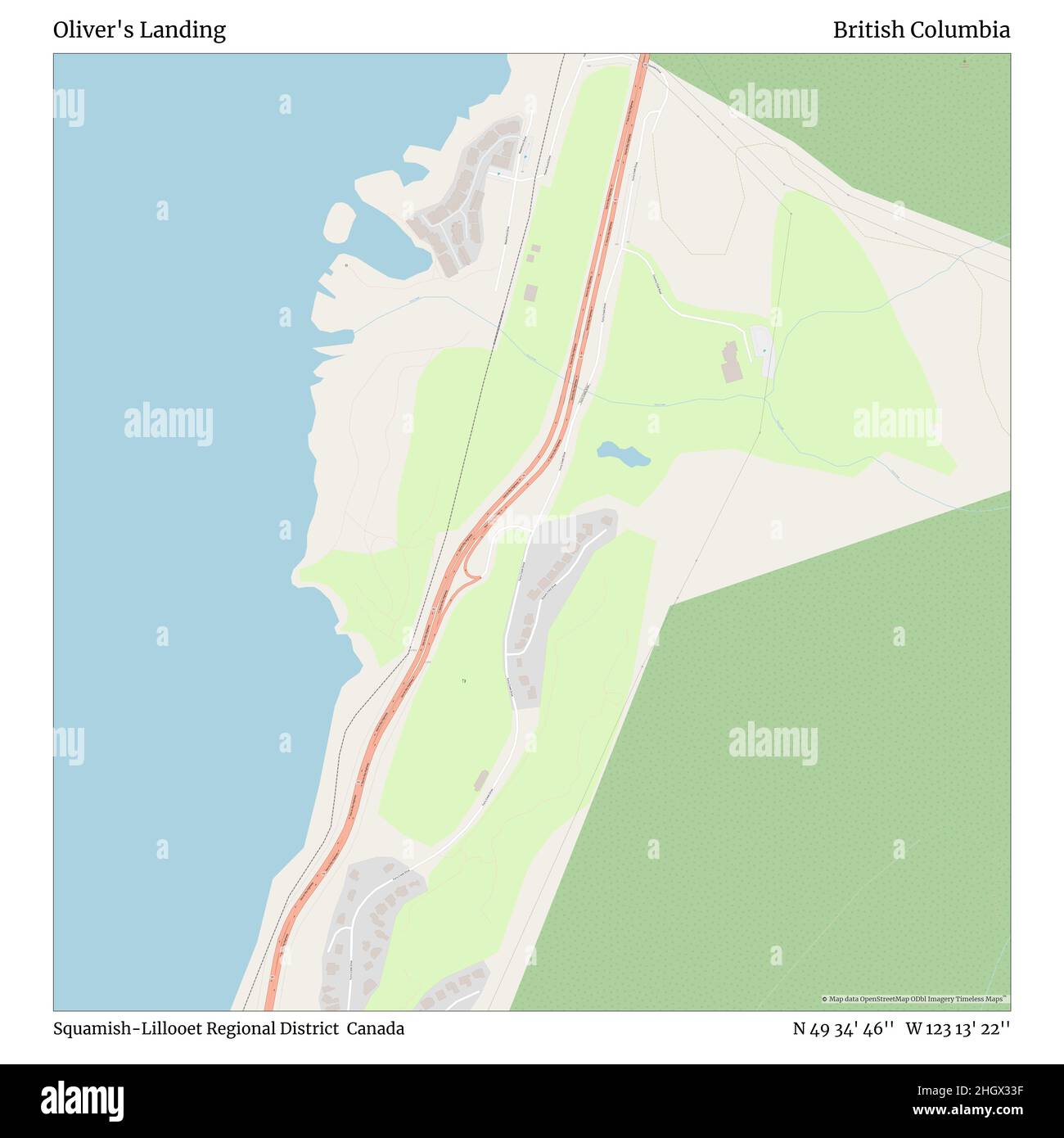 Map of lillooet hi-res stock photography and images - Alamy