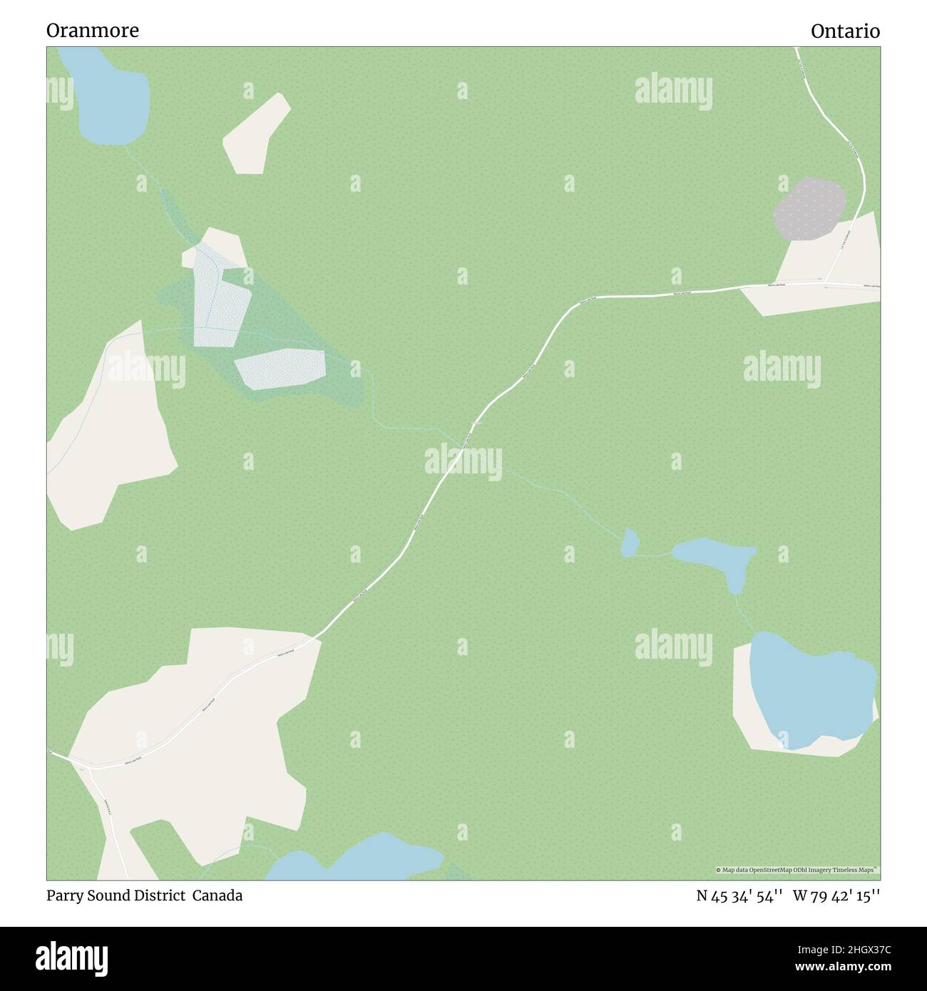 Map of parry sound ontario hi-res stock photography and images - Alamy