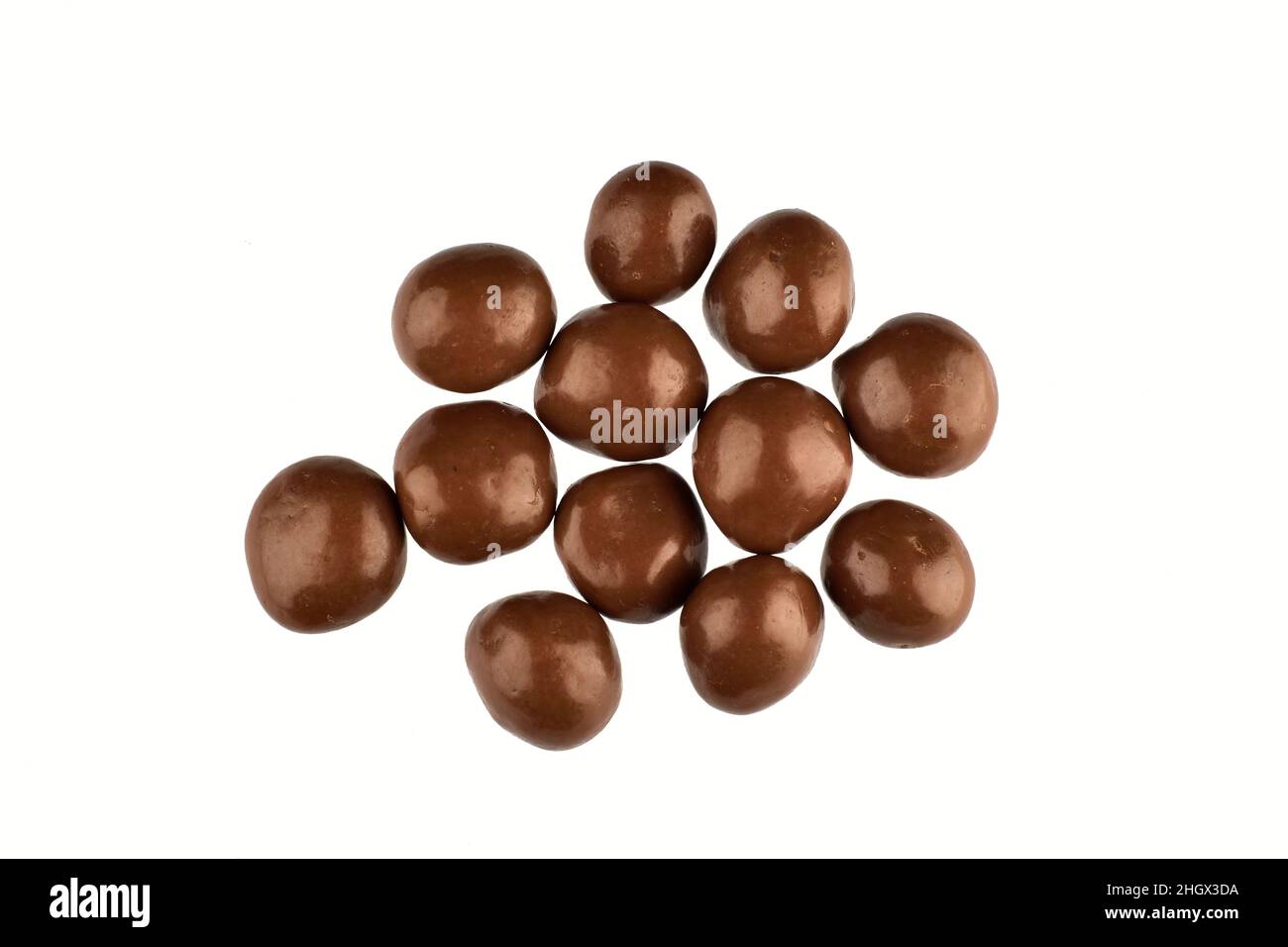Chocolate Coated Peanuts Isolated on White Background with Clipping ...