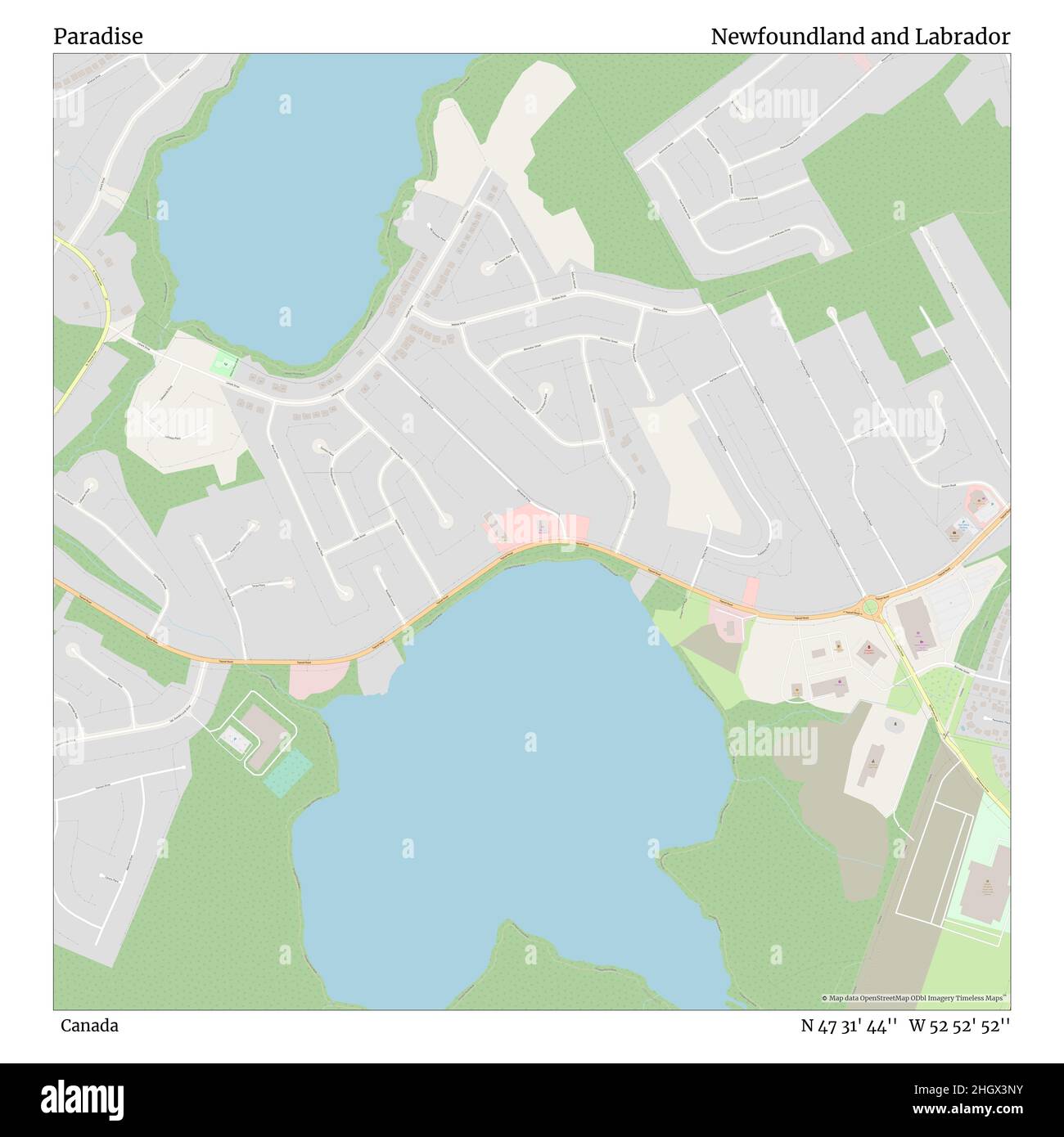 Paradise, Canada, Newfoundland and Labrador, N 47 31' 44'', W 52 52' 52 ...