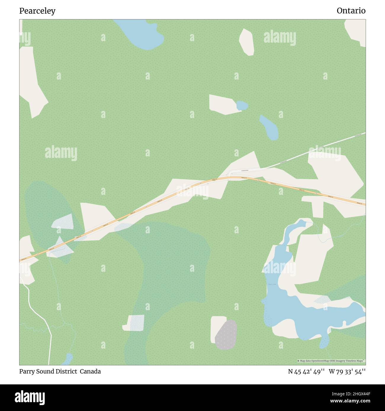 Map of parry sound ontario hi-res stock photography and images - Alamy