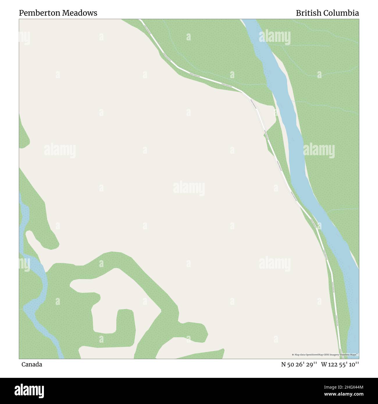 Map of pemberton meadows hi-res stock photography and images - Alamy