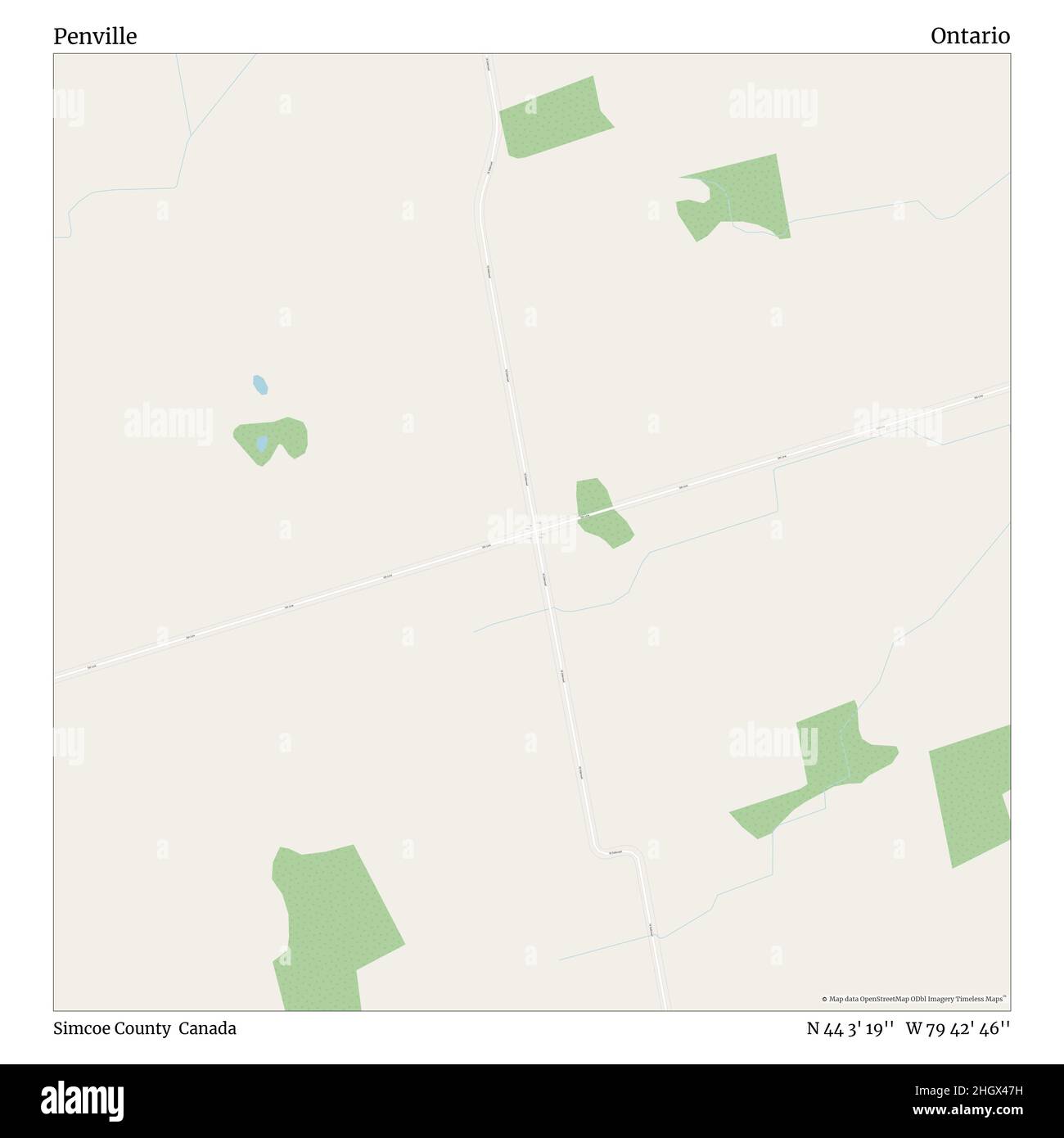 Simcoe ontario map hi-res stock photography and images - Alamy