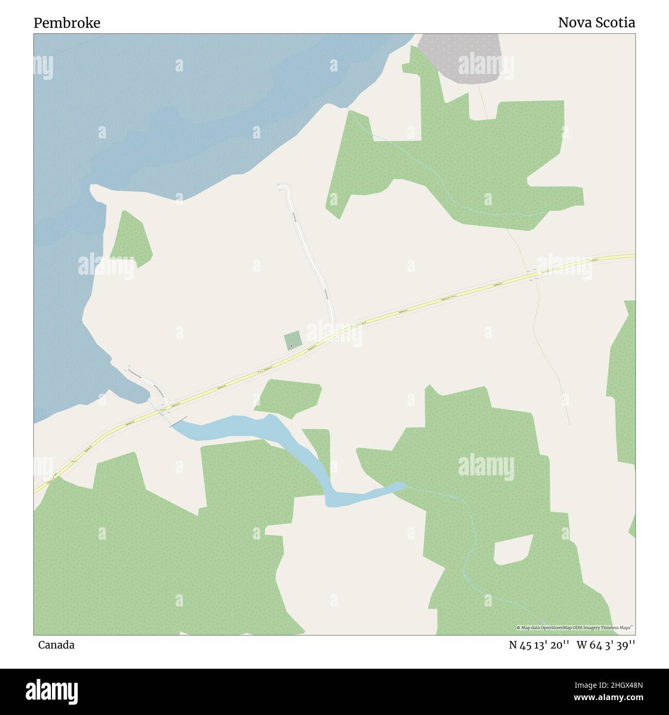 Map of pembroke hi-res stock photography and images - Alamy