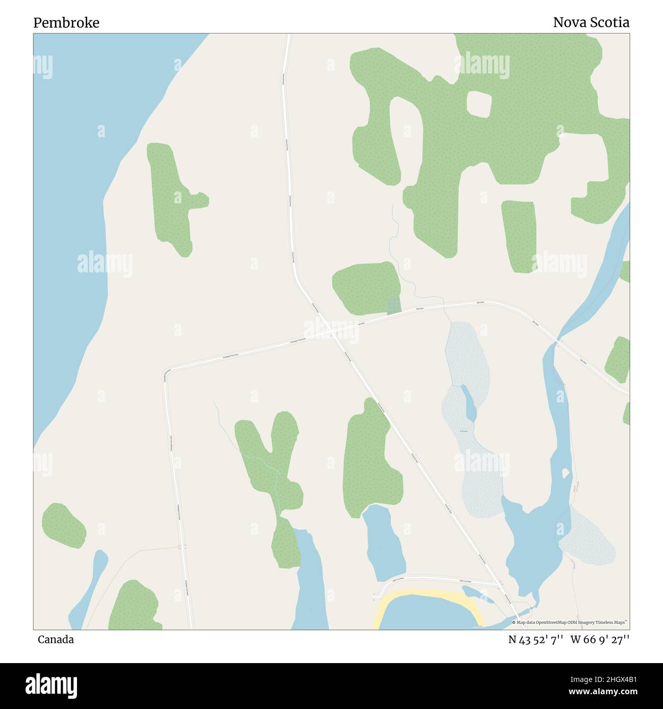 Map of pembroke hi-res stock photography and images - Alamy