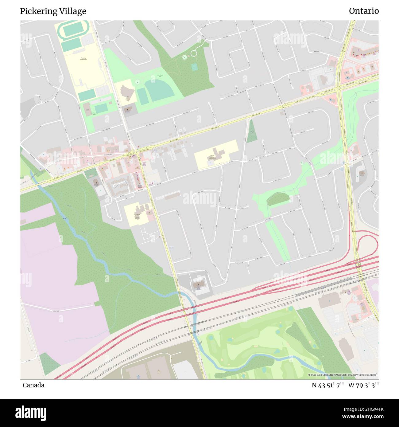 Pickering Village, Canada, Ontario, N 43 51' 7'', W 79 3' 3'', map ...