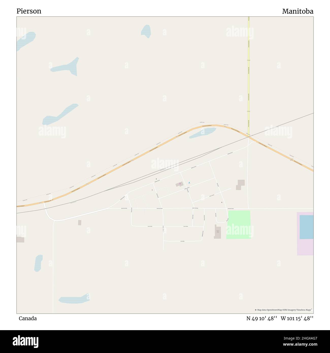 Pierson map Cut Out Stock Images & Pictures - Alamy