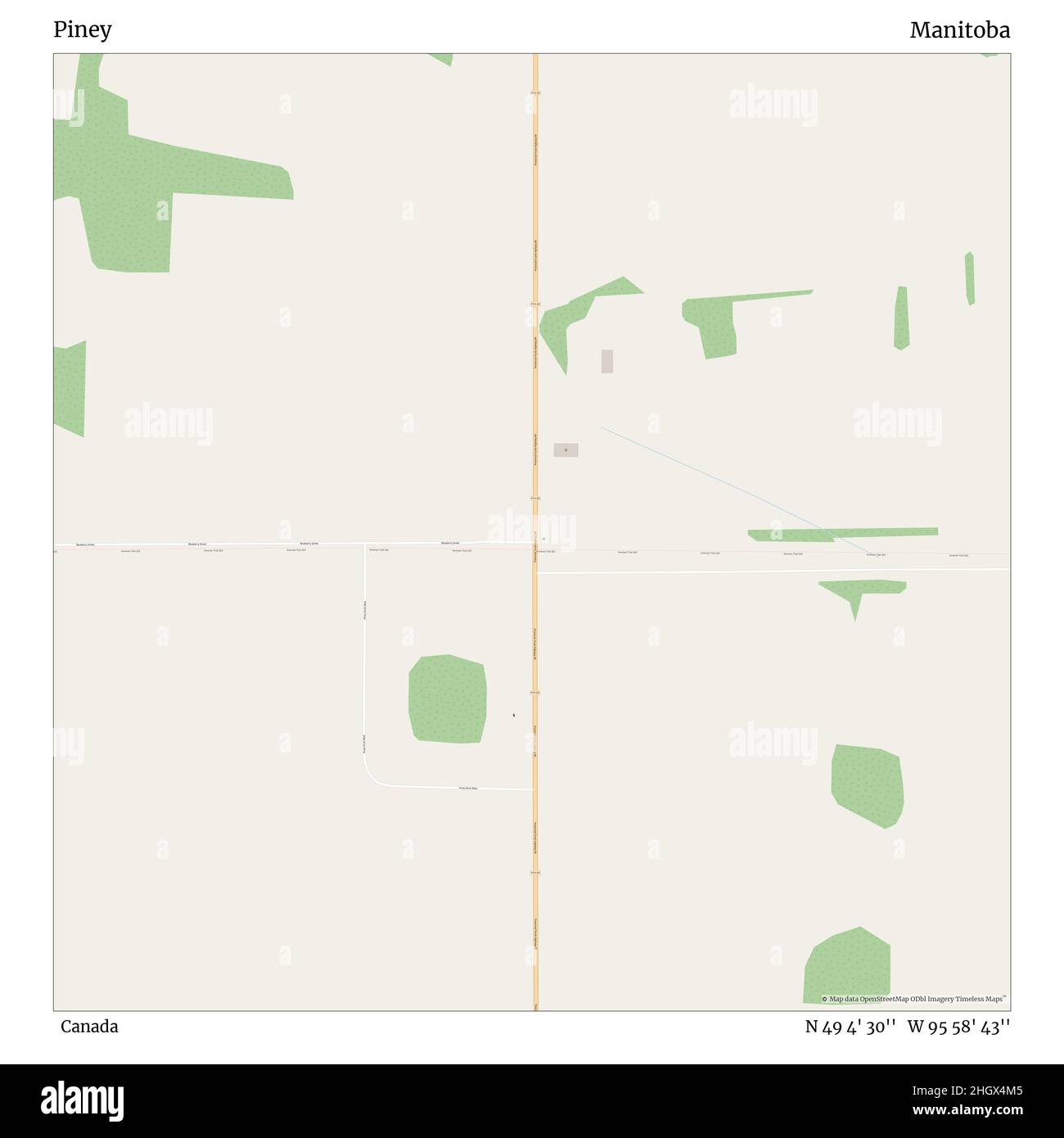 Piney map Cut Out Stock Images & Pictures - Alamy