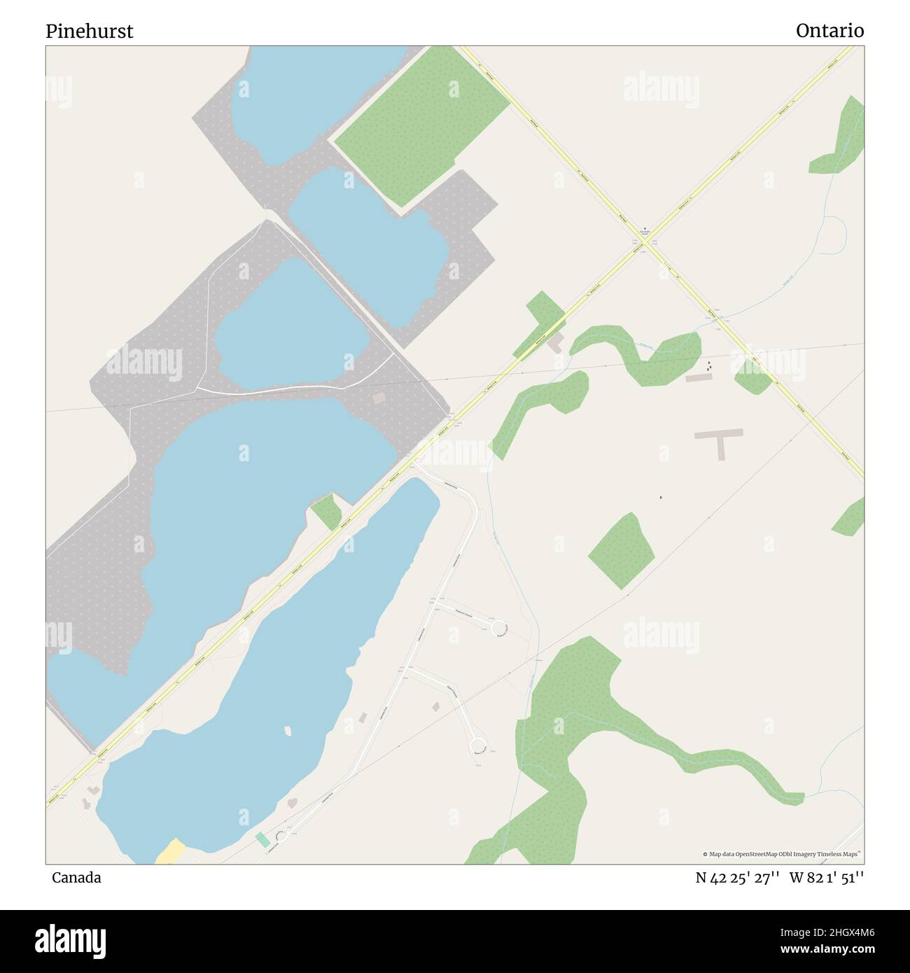 Pinehurst map Cut Out Stock Images & Pictures - Alamy