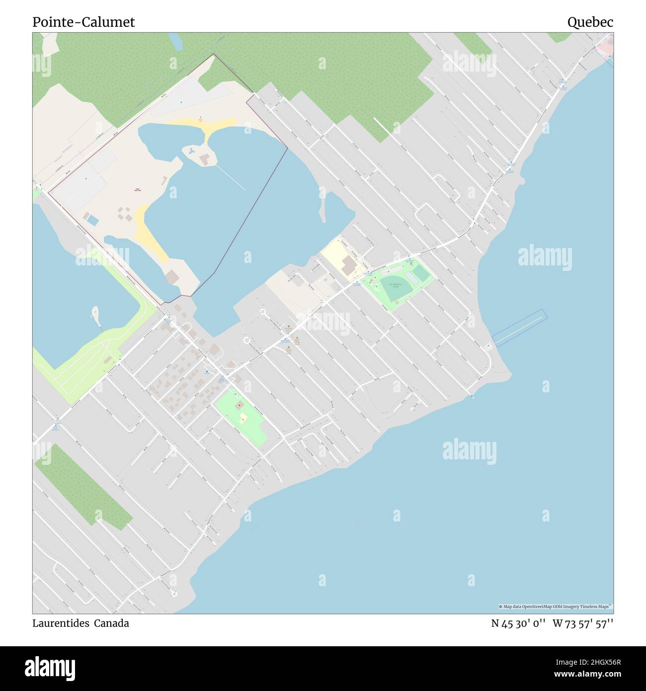 Calumet quebec map hi-res stock photography and images - Alamy