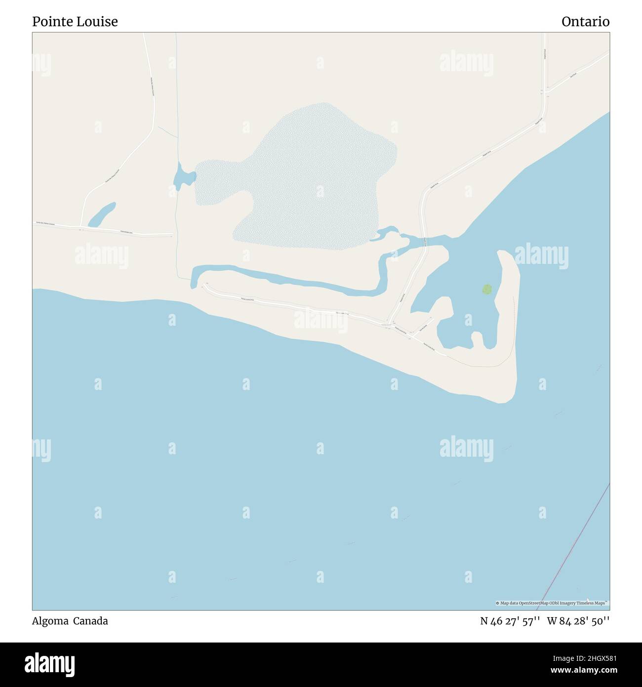 Map of algoma hi-res stock photography and images - Alamy