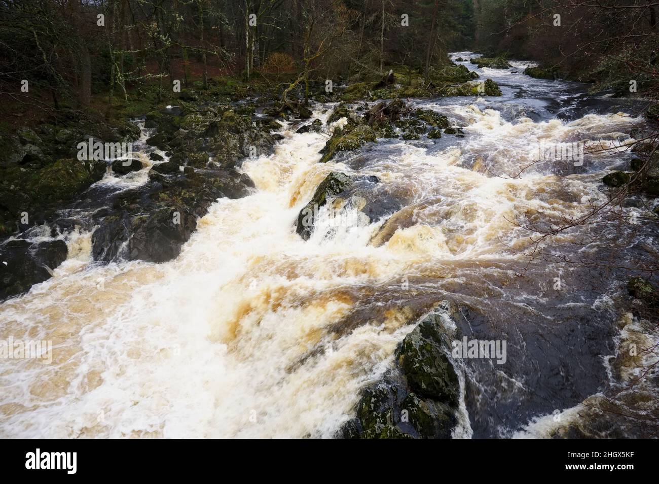 River Dee at the Bridge of Feugh near Banchory Stock Photo - Alamy