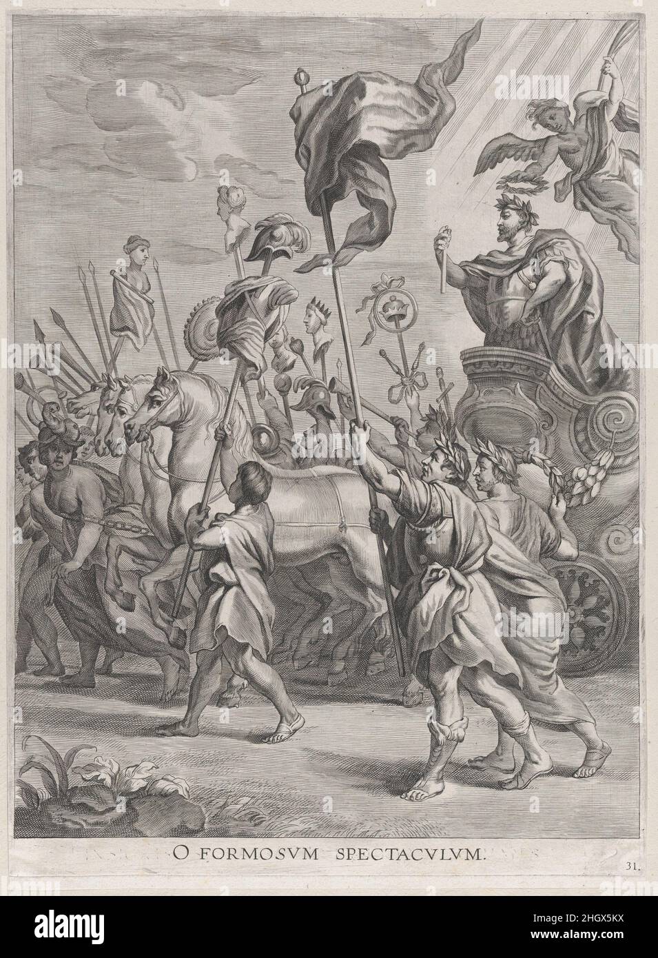 Plate 31: The triumph of Scipio Africanus; from Guillielmus Becanus's ...