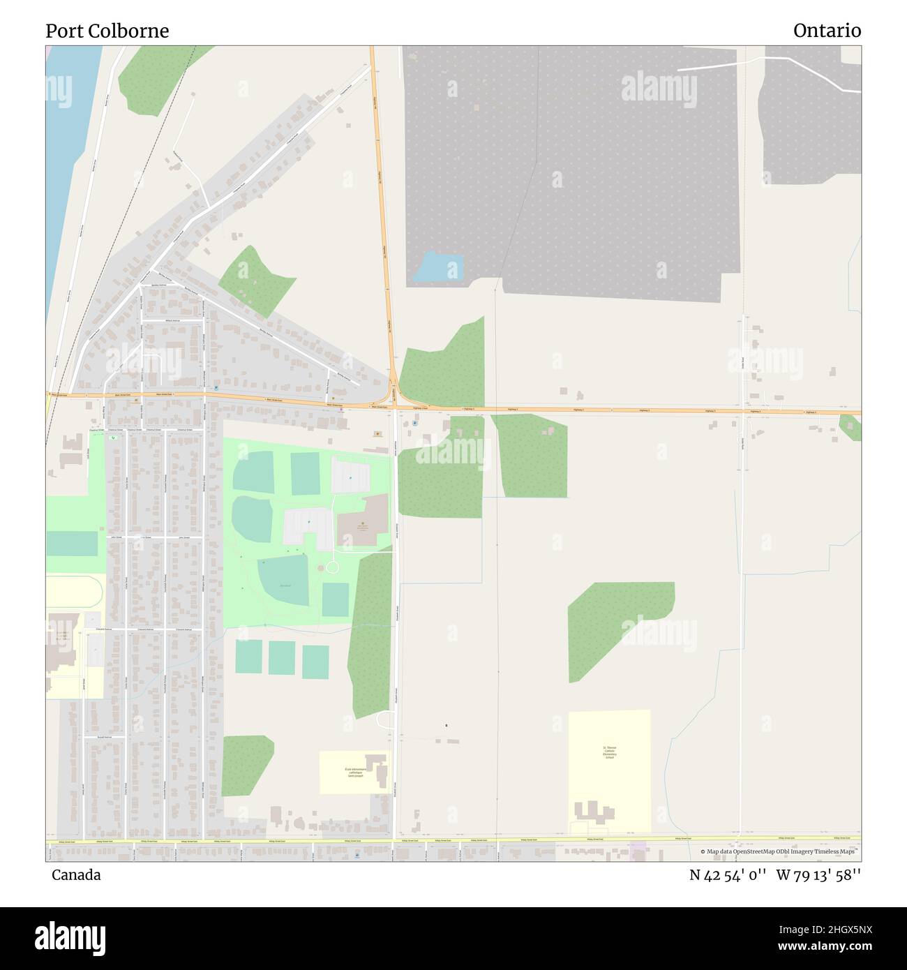 Map of colborne Cut Out Stock Images & Pictures - Alamy