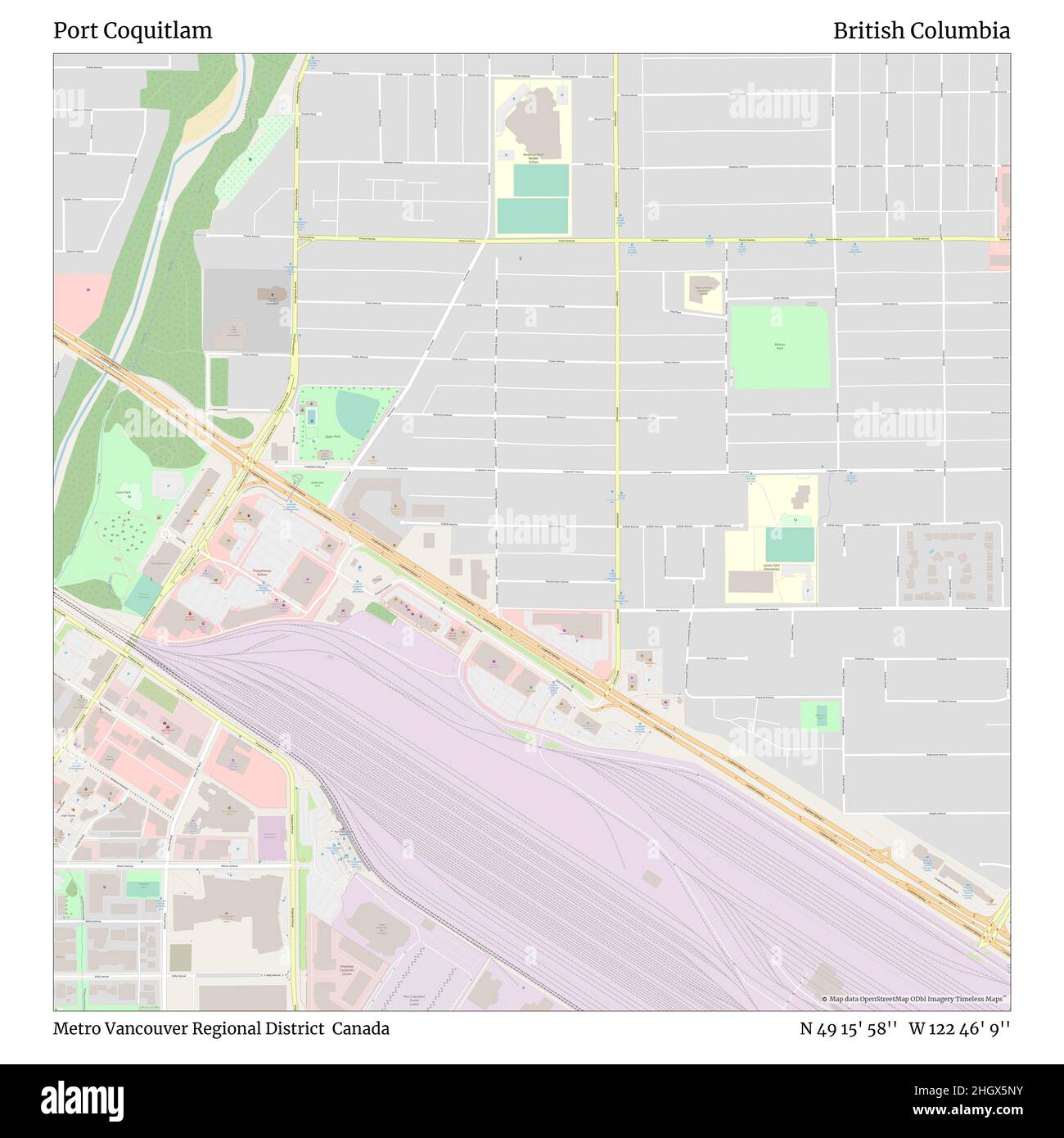 Port coquitlam map hi-res stock photography and images - Alamy