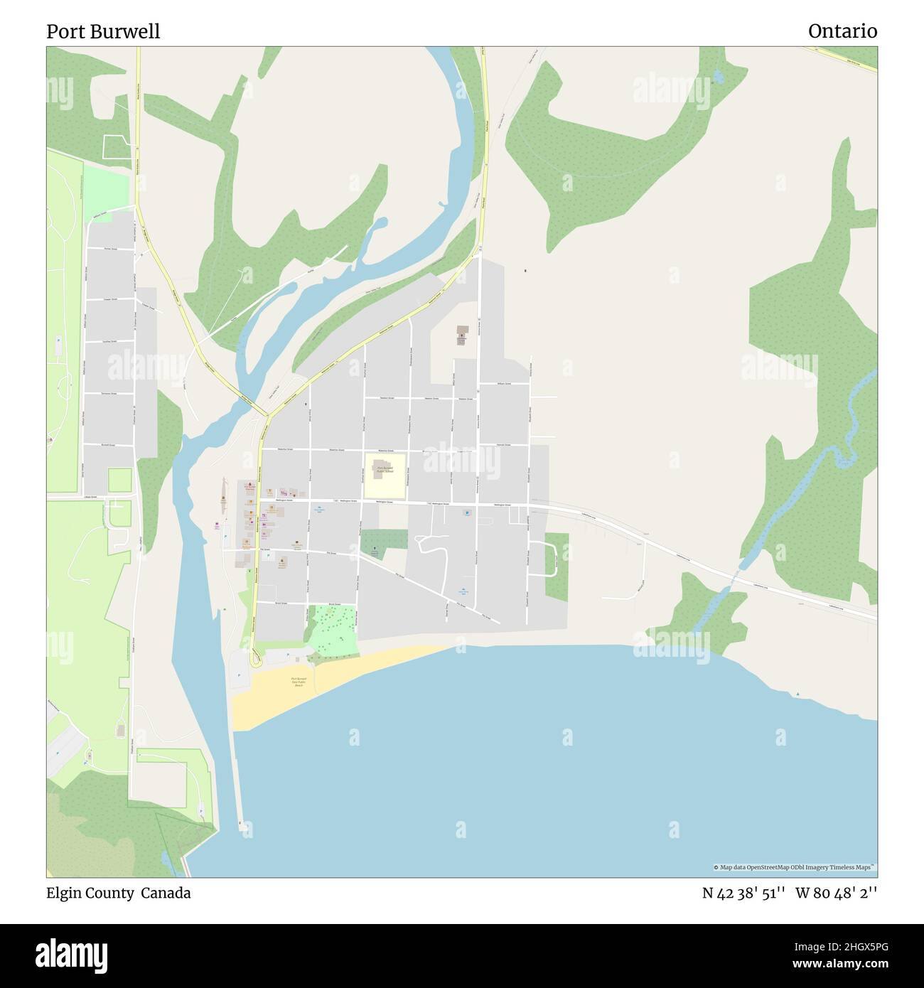 Map of port burwell ontario hi-res stock photography and images - Alamy