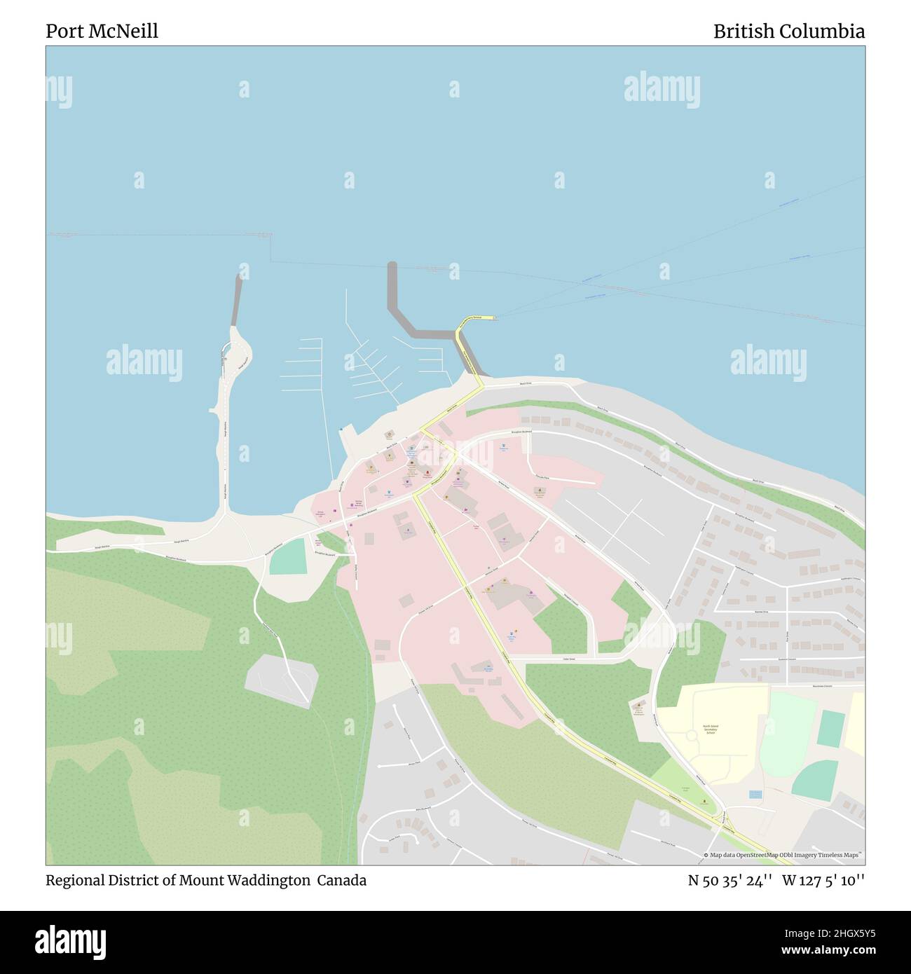 Map of port mcneill hi-res stock photography and images - Alamy