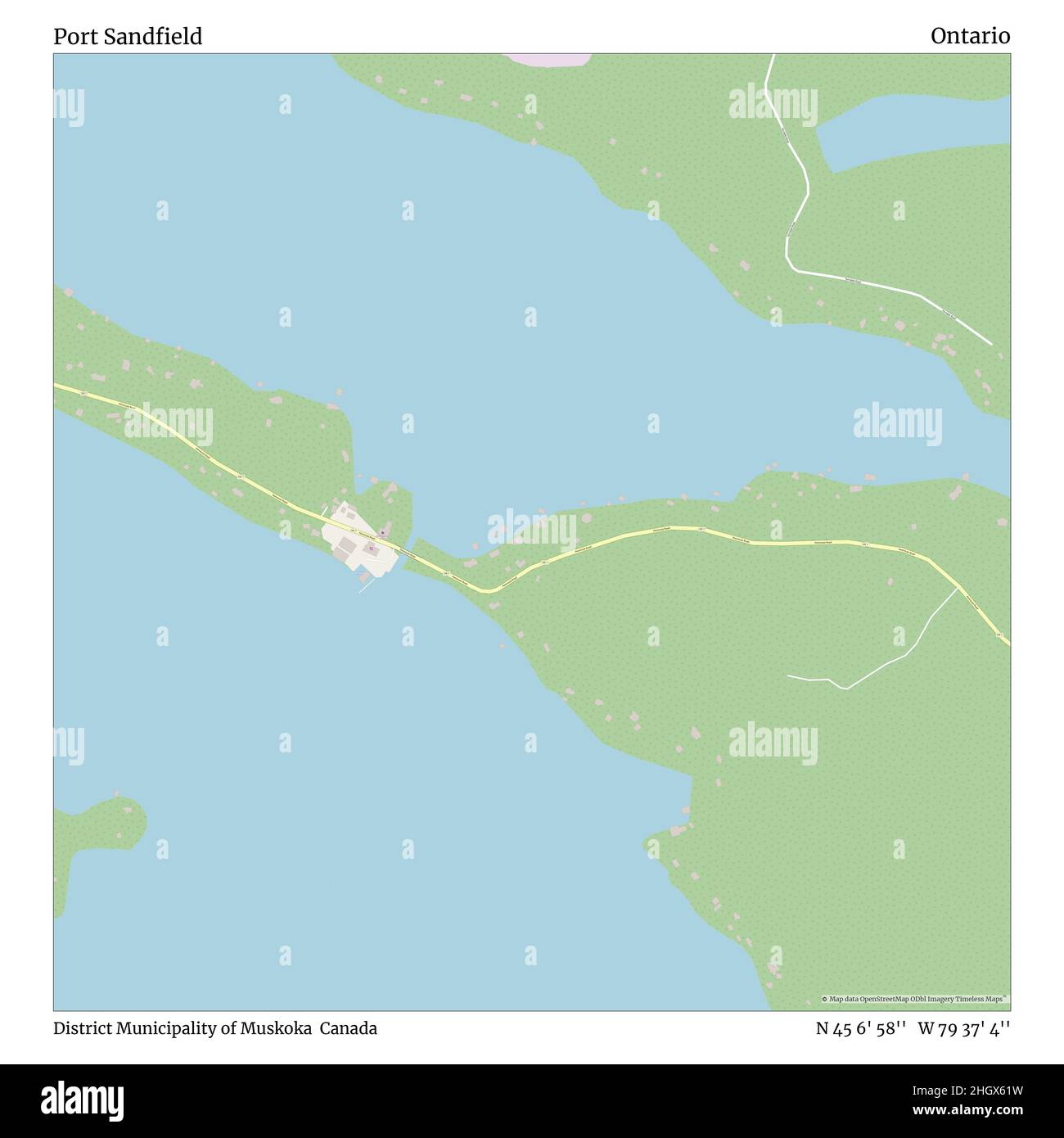 Map of muskoka hi-res stock photography and images - Alamy