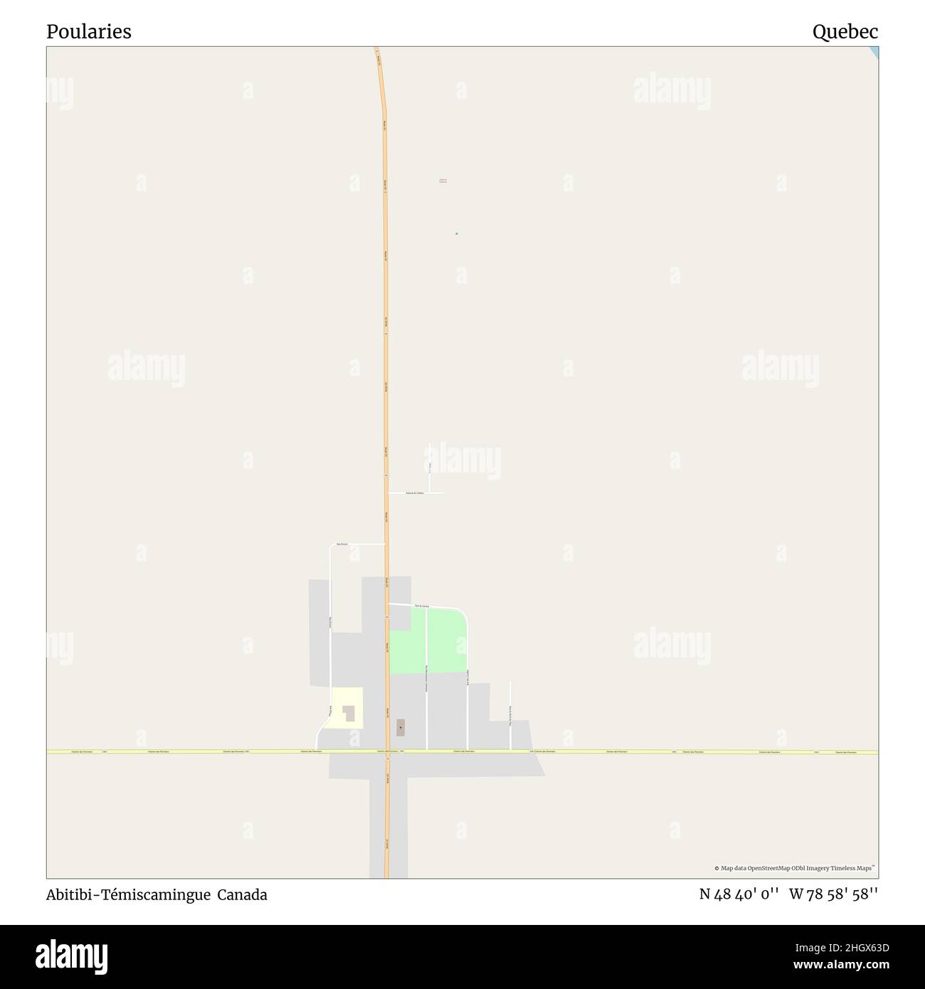 Poularies, Abitibi-Témiscamingue, Canada, Quebec, N 48 40' 0'', W 78 58 ...