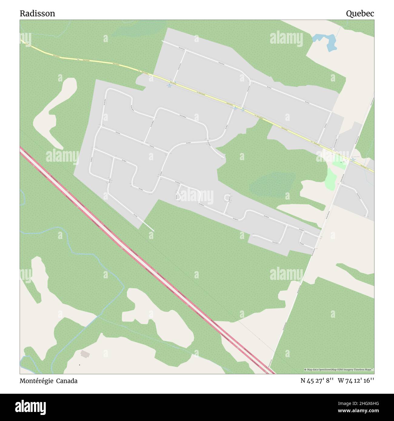 Radisson, Montérégie, Canada, Quebec, N 45 27' 8'', W 74 12' 16'', map ...
