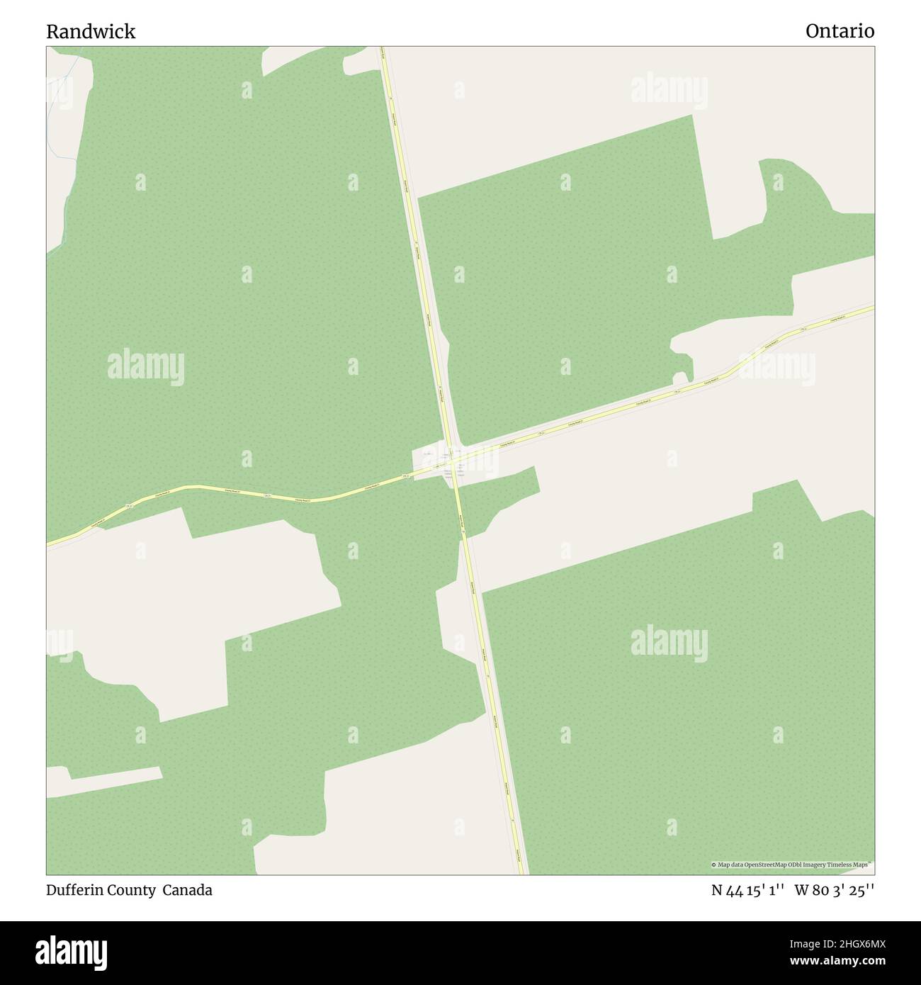 Randwick, Dufferin County, Canada, Ontario, N 44 15' 1'', W 80 3' 25 ...
