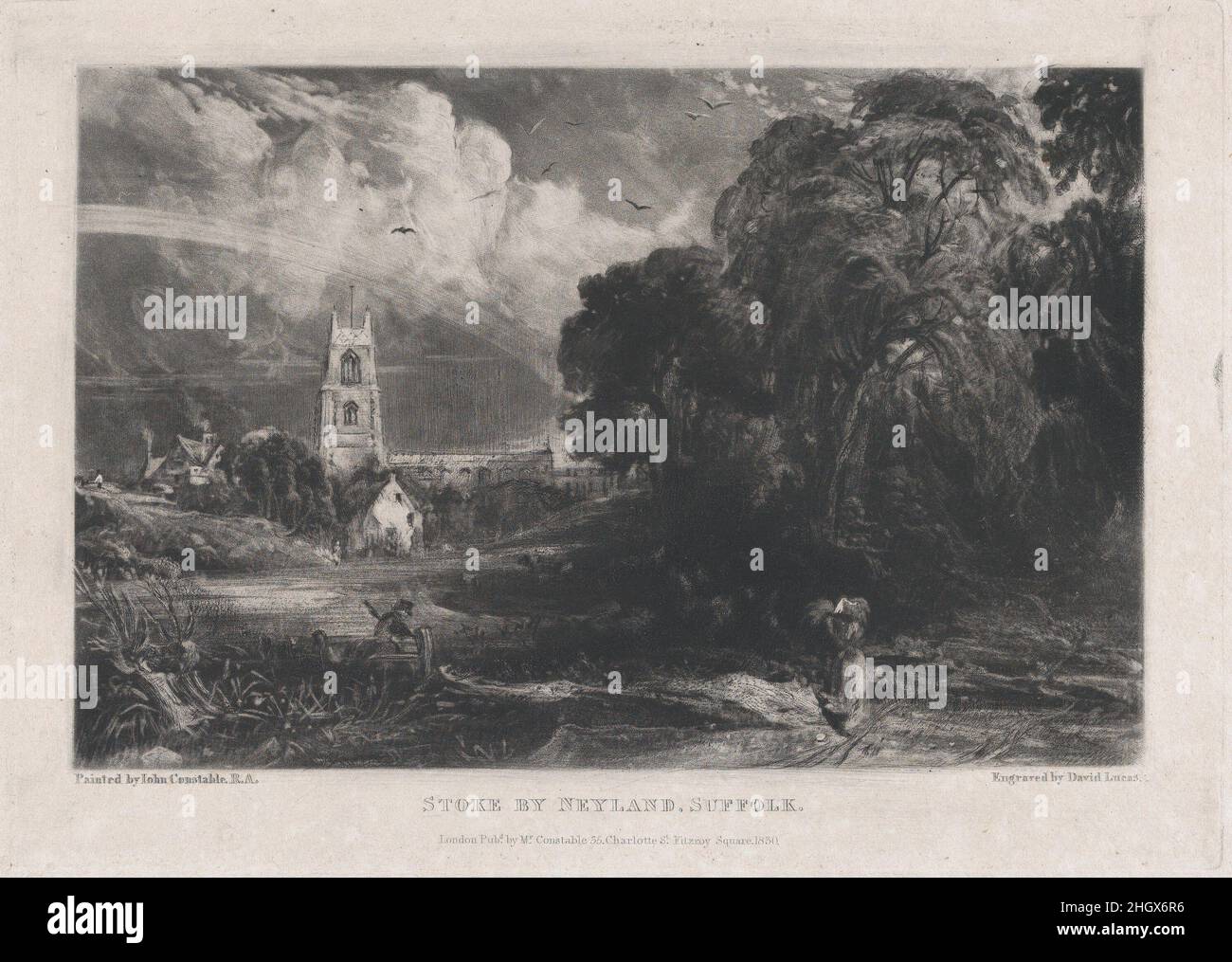 Stoke-by-Neyland 1830 David Lucas British In 1827, Constable began work ...