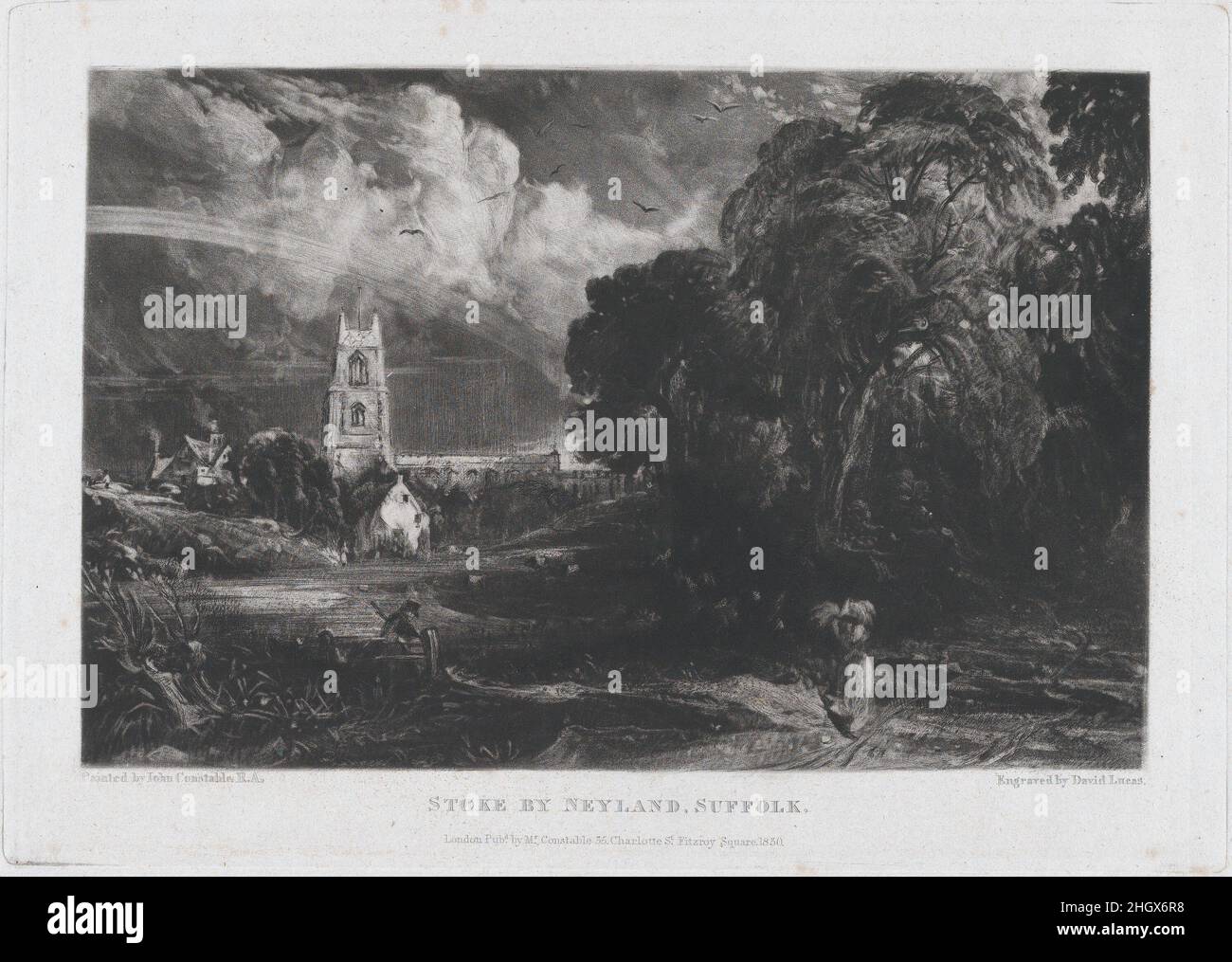 Stoke-by-Neyland 1830 David Lucas British In 1827, Constable began work ...