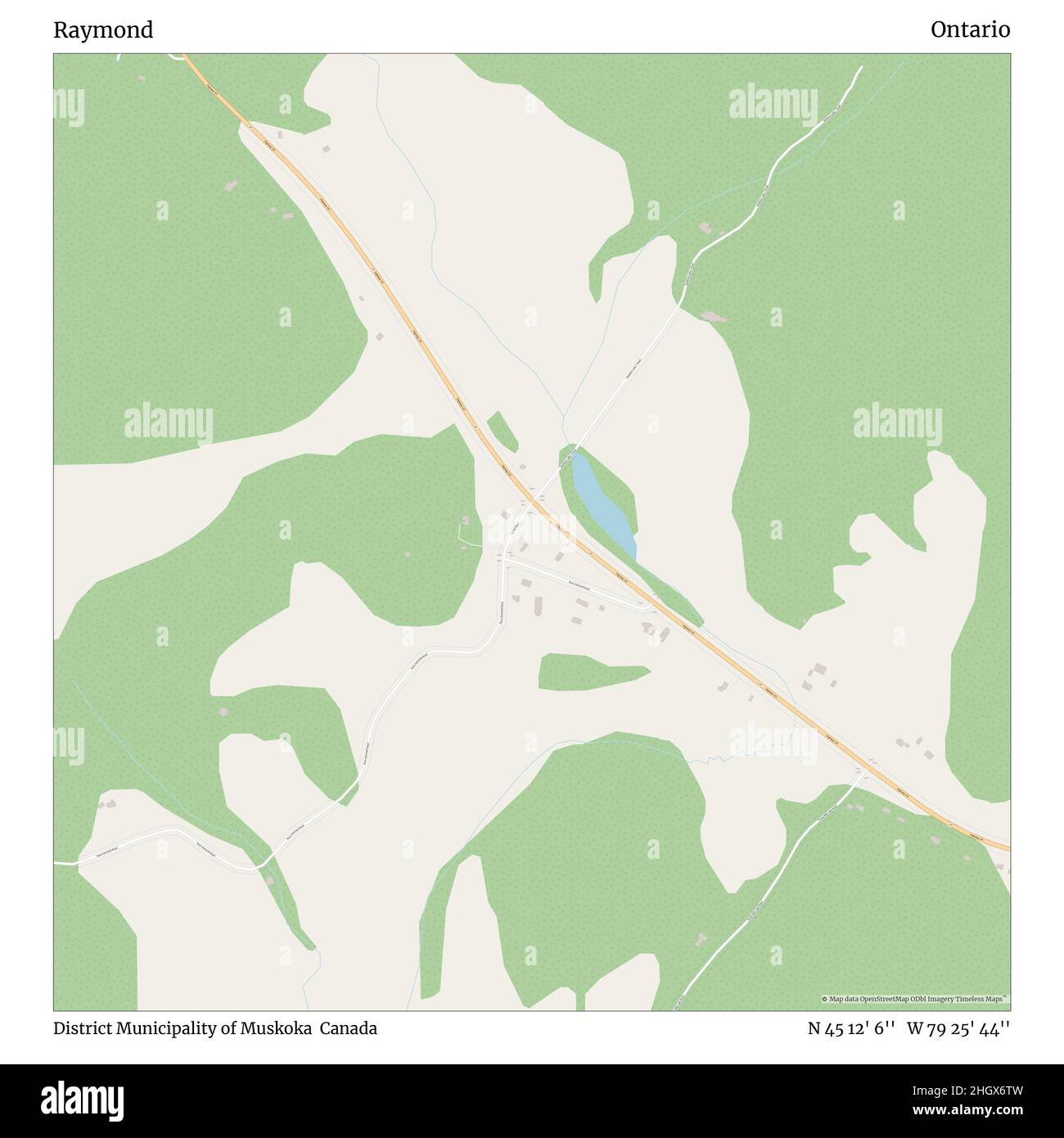 Map of muskoka hi-res stock photography and images - Alamy
