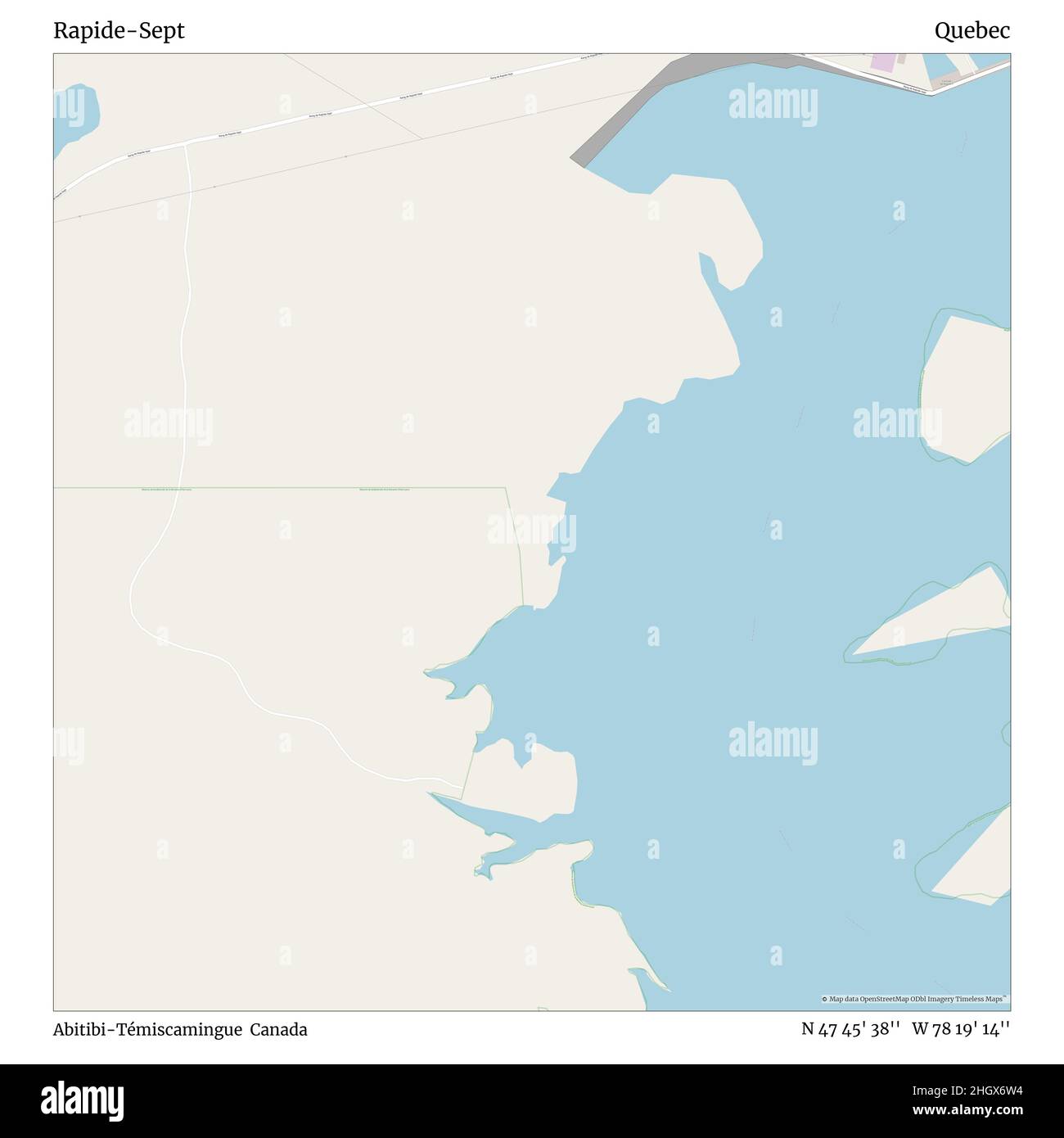 Rapide-Sept, Abitibi-Témiscamingue, Canada, Quebec, N 47 45' 38'', W 78 ...