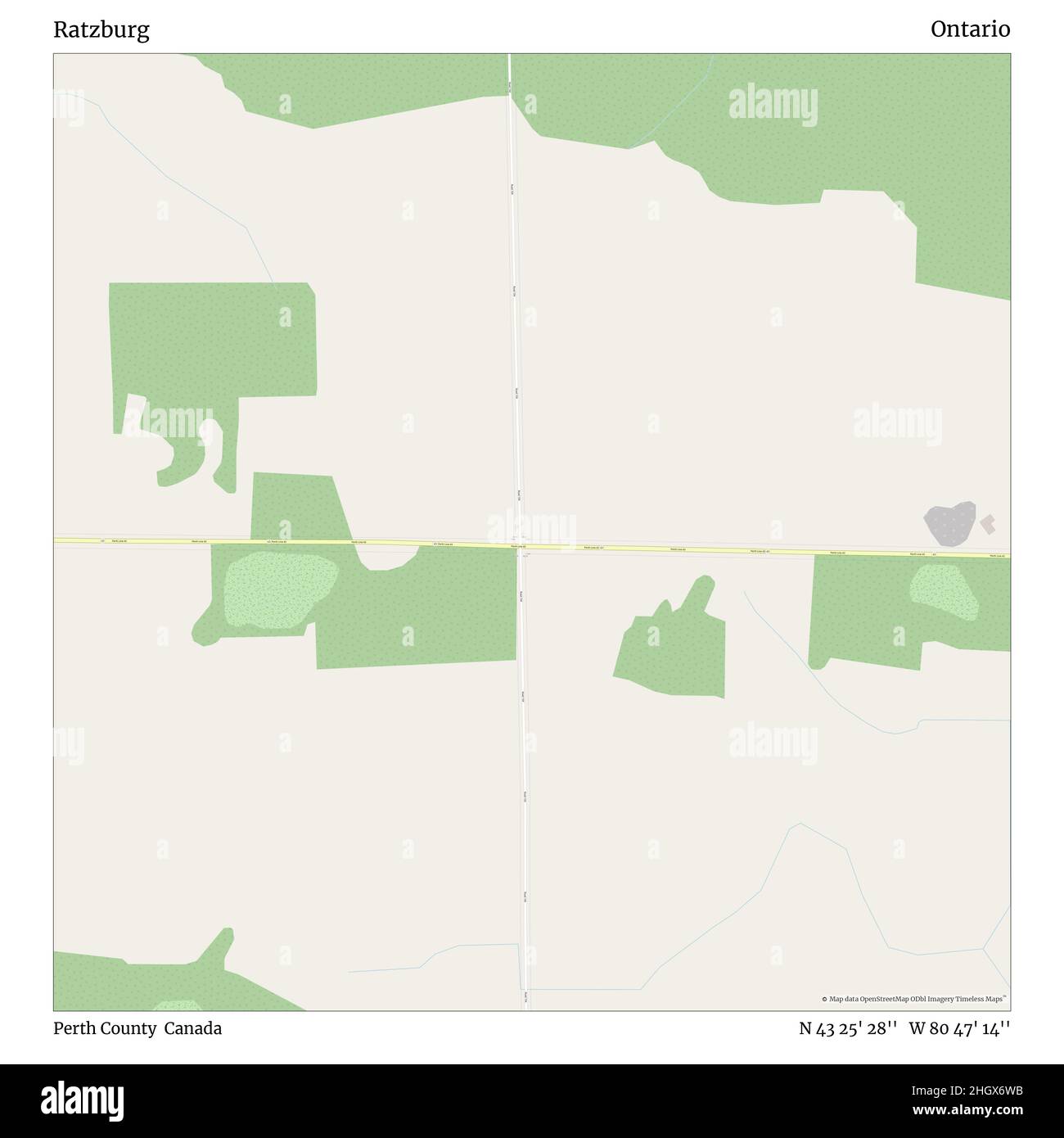 Map of perth ontario hi-res stock photography and images - Alamy
