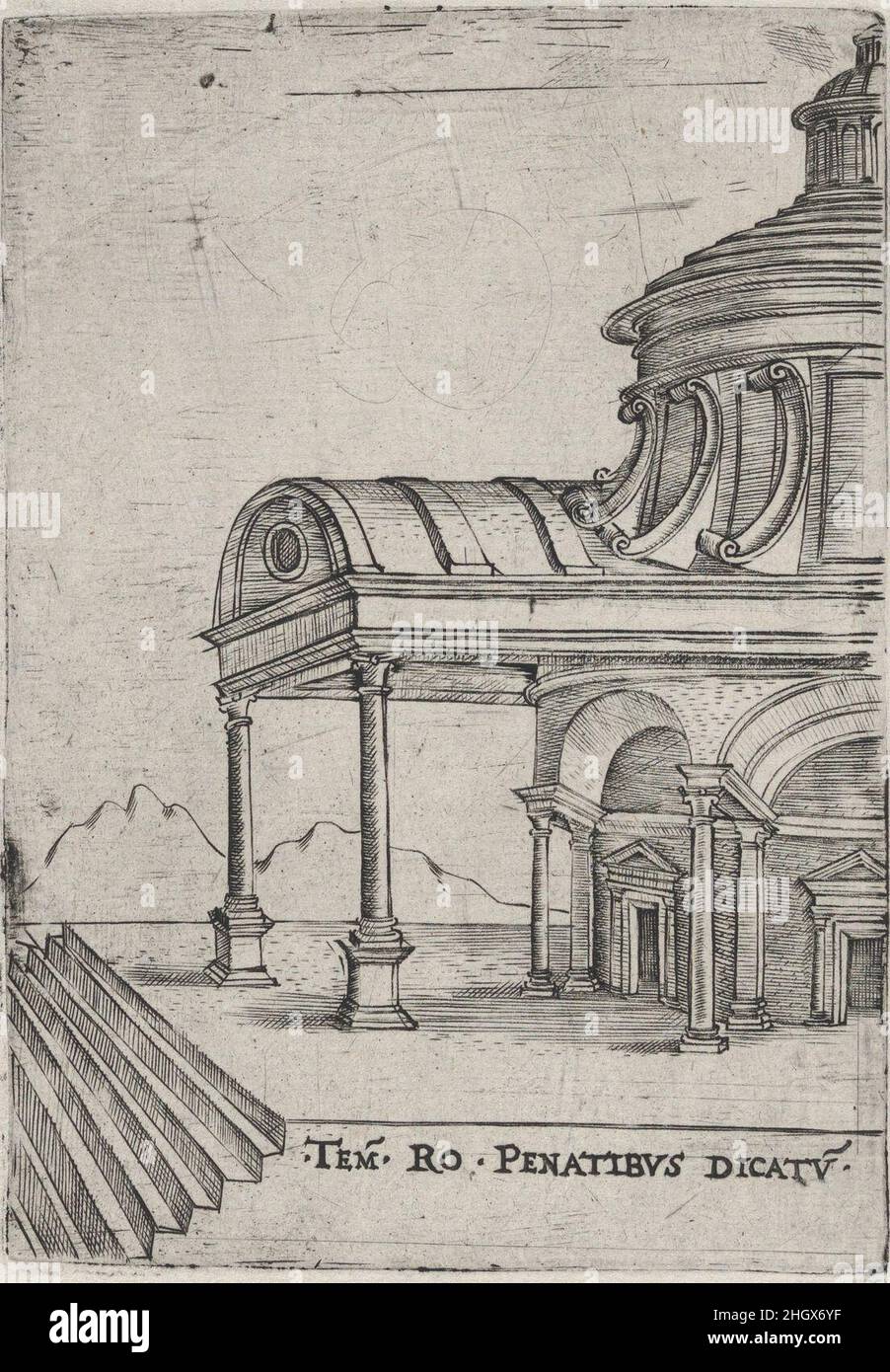 Tem. Ro. Penatibus Dicatu, from a Series of 24 Depicting (Reconstructed ...