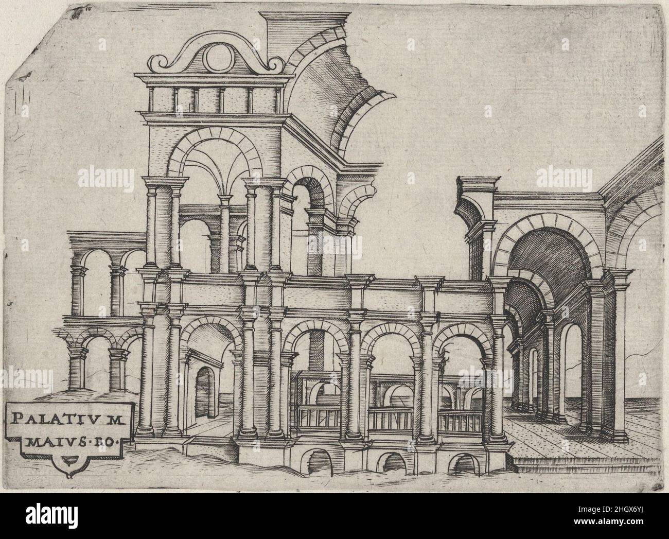 Palatium Maius Ro, from a Series of 24 Depicting (Reconstructed ...