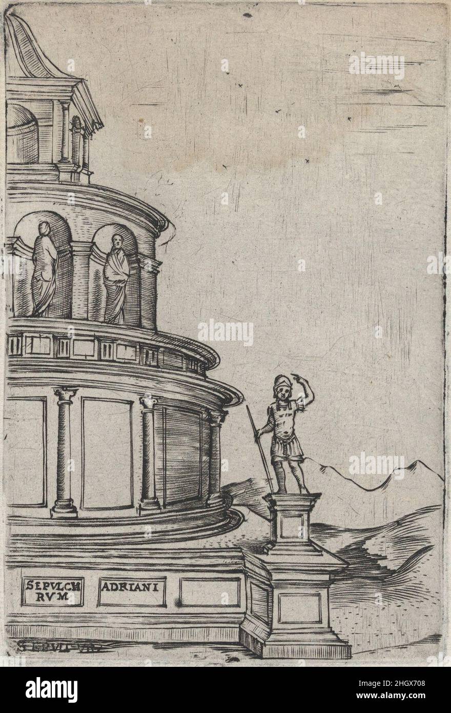 Sepulchrum (sic) Adriani, from a Series of 24 Depicting (Reconstructed ...