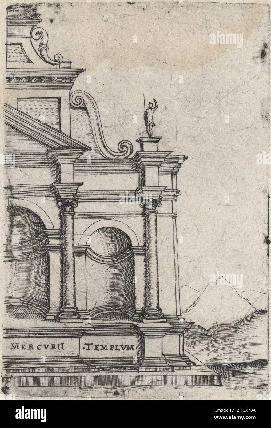 Mercurii Templum, from a Series of 24 Depicting (Reconstructed ...