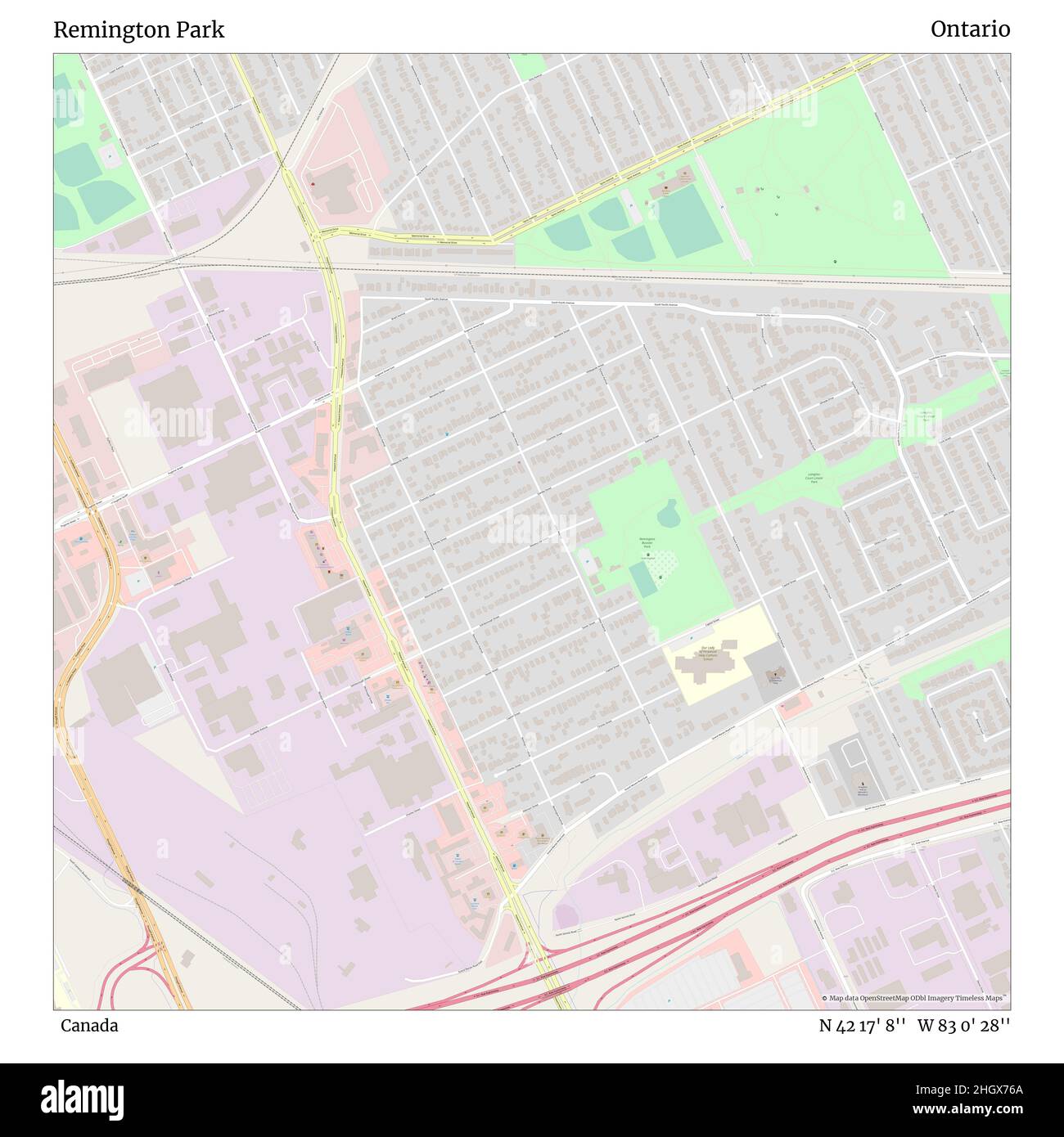 Remington map hi-res stock photography and images - Alamy