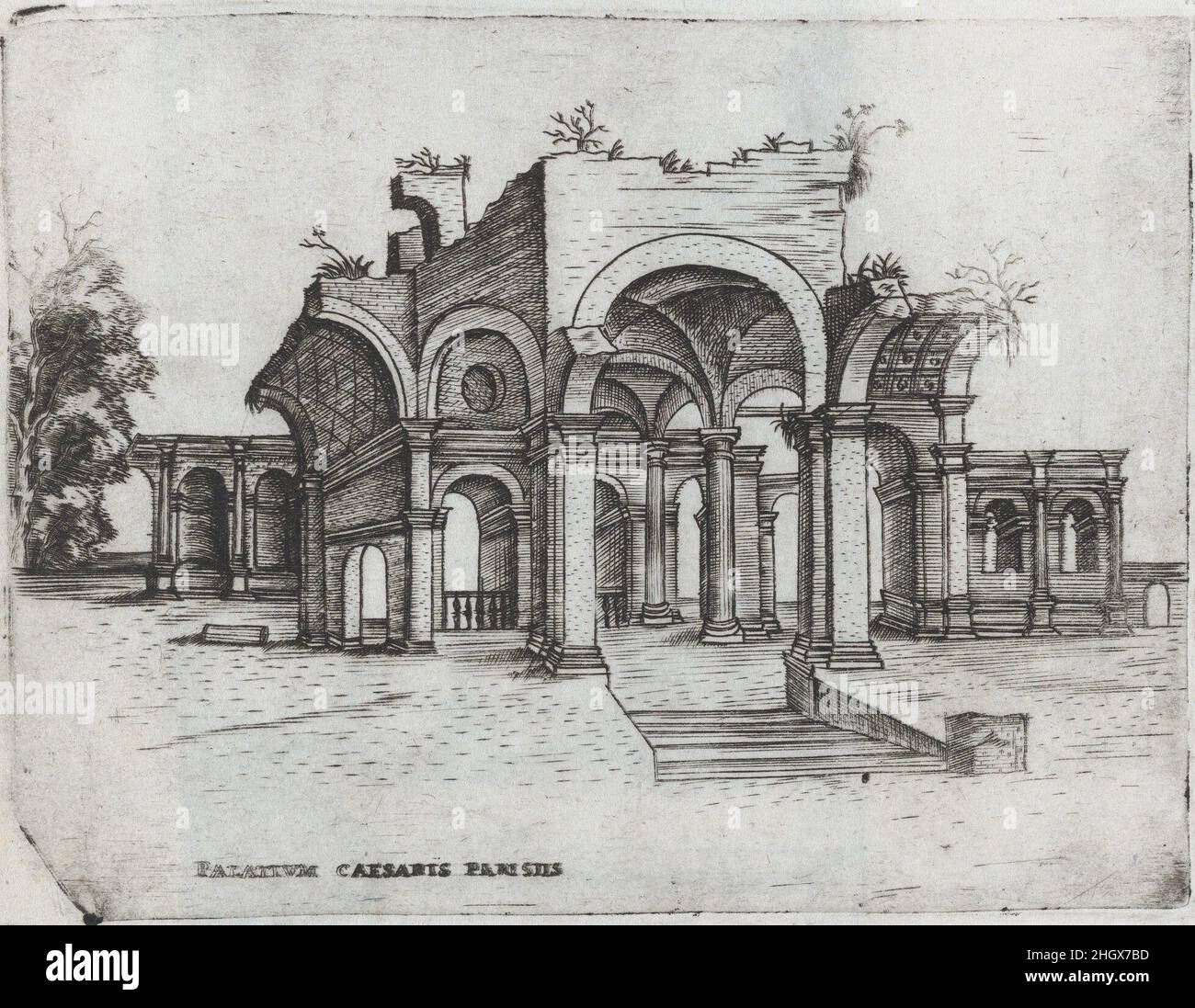 Mercurii Templum, from a Series of Prints depicting (reconstructed ...