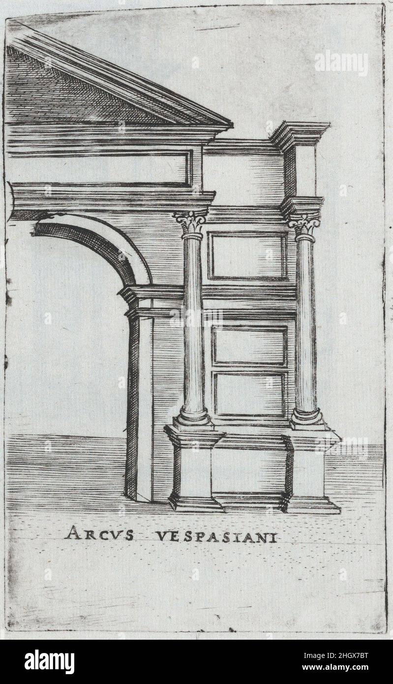 Palatium M. Agrippa, from a Series of Prints depicting (reconstructed ...