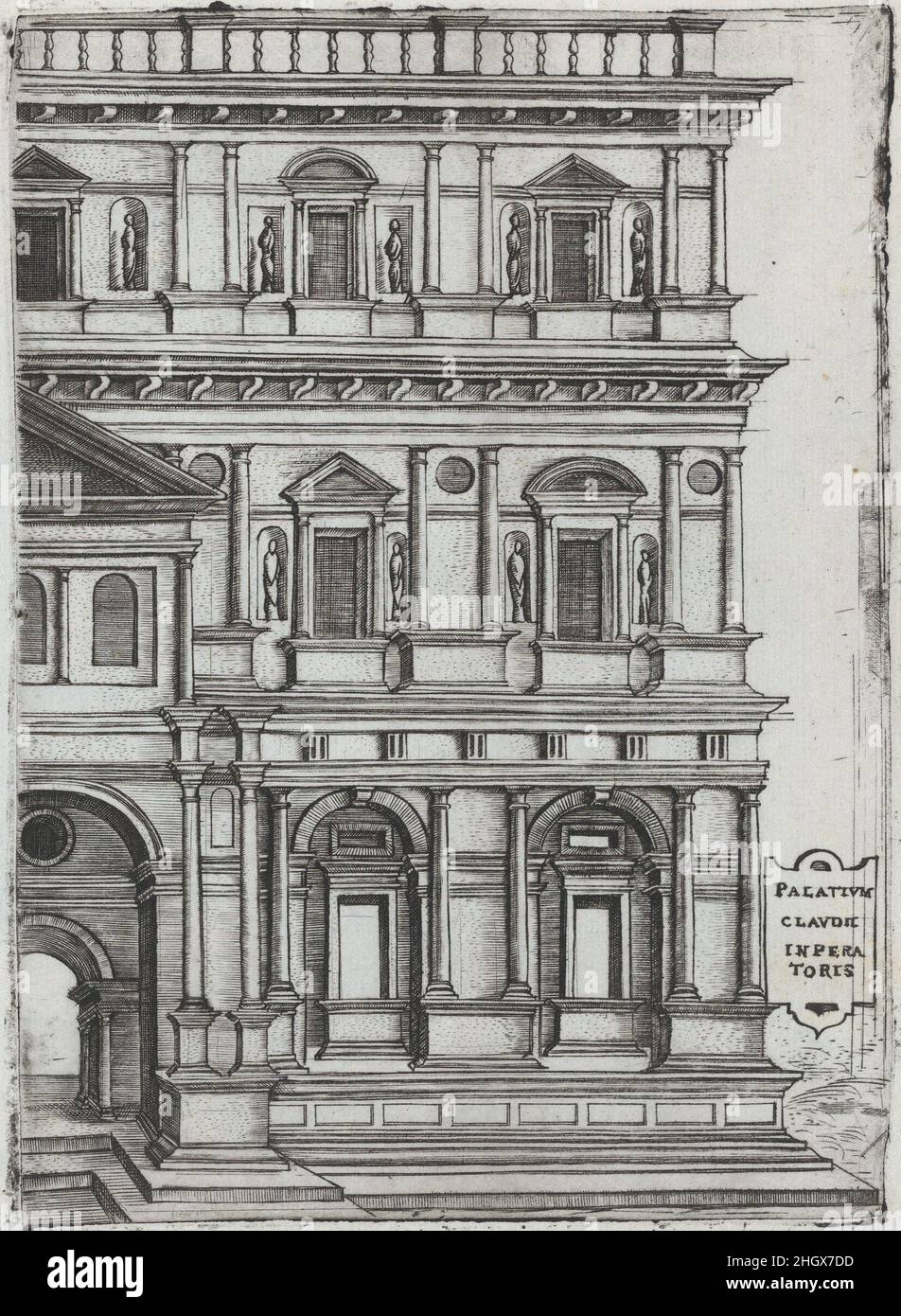 Aerarii Publici Rome, from a Series of Prints depicting (reconstructed ...
