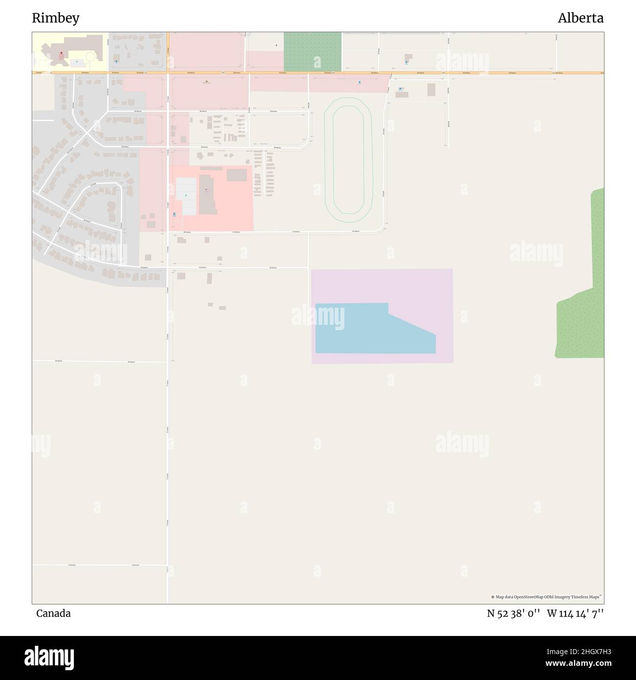 Map of rimbey alberta canada Cut Out Stock Images & Pictures - Alamy