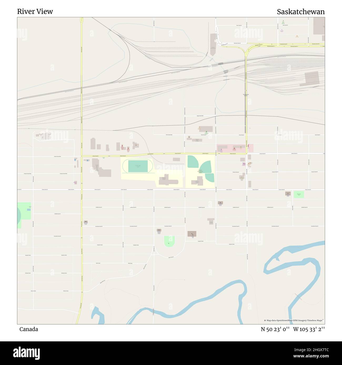 Saskatchewan river map hi-res stock photography and images - Alamy