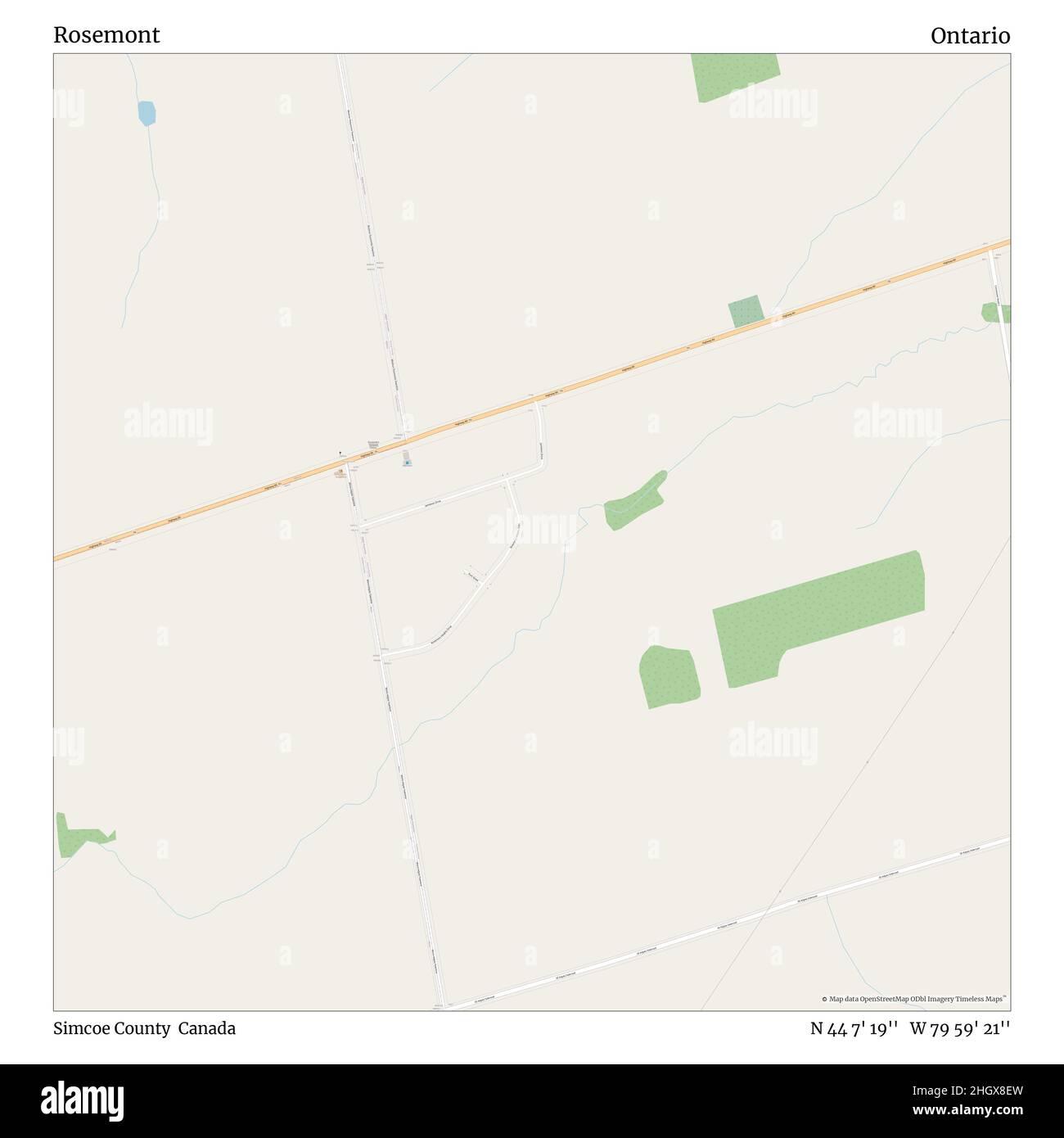 Map of simcoe hi-res stock photography and images - Alamy