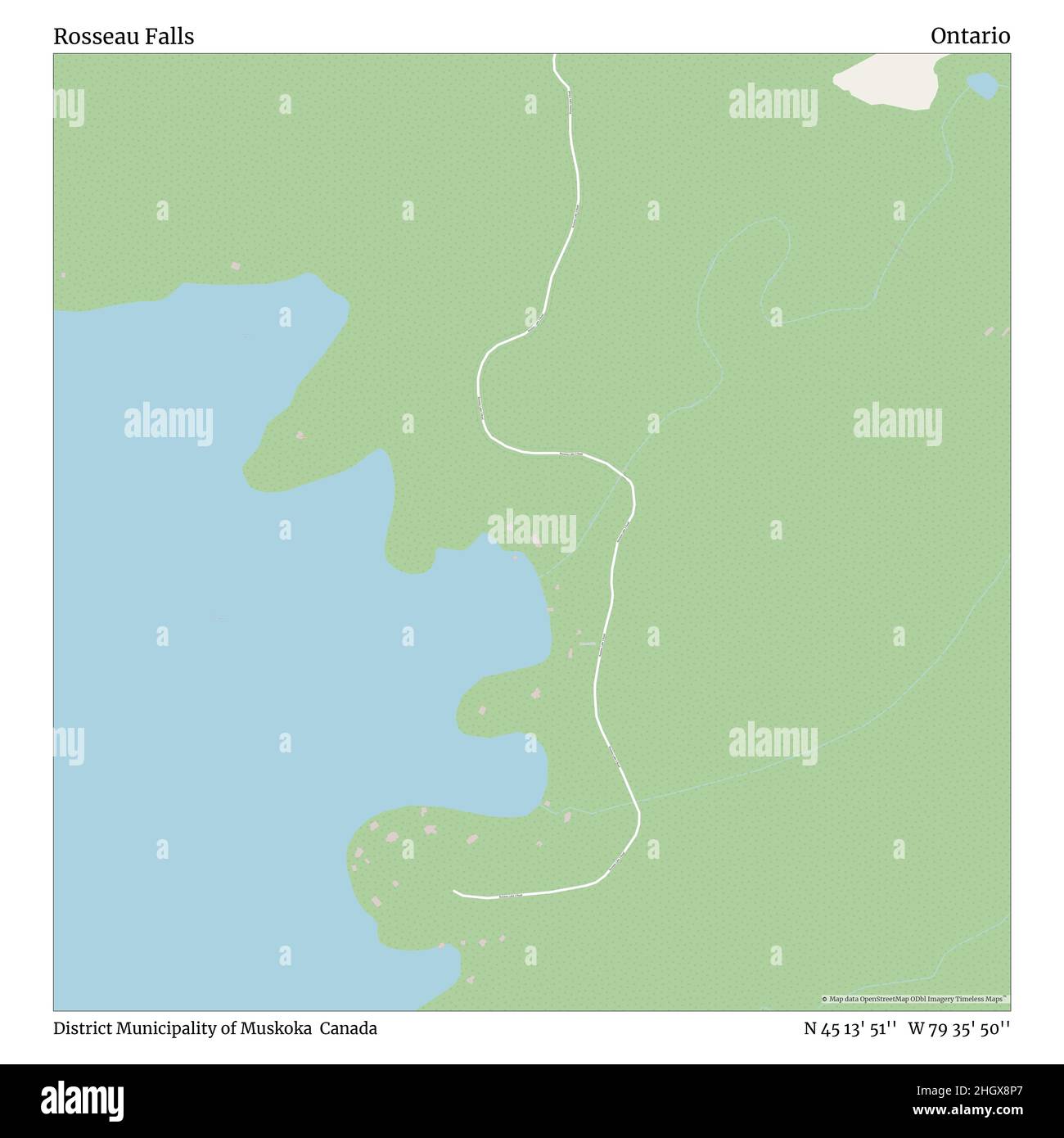 Map of rosseau hi-res stock photography and images - Alamy