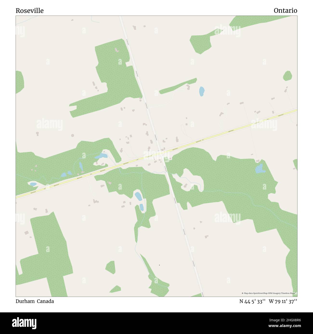 Map of durham ontario Cut Out Stock Images & Pictures - Alamy