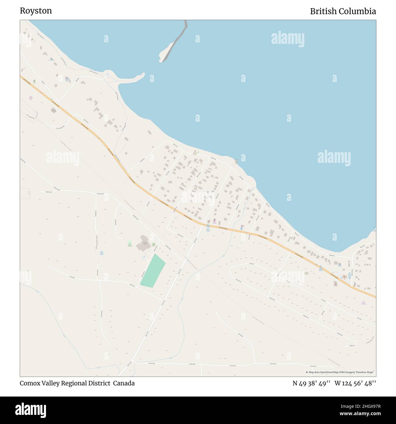 Royston, Comox Valley Regional District, Canada, British Columbia, N 49 ...