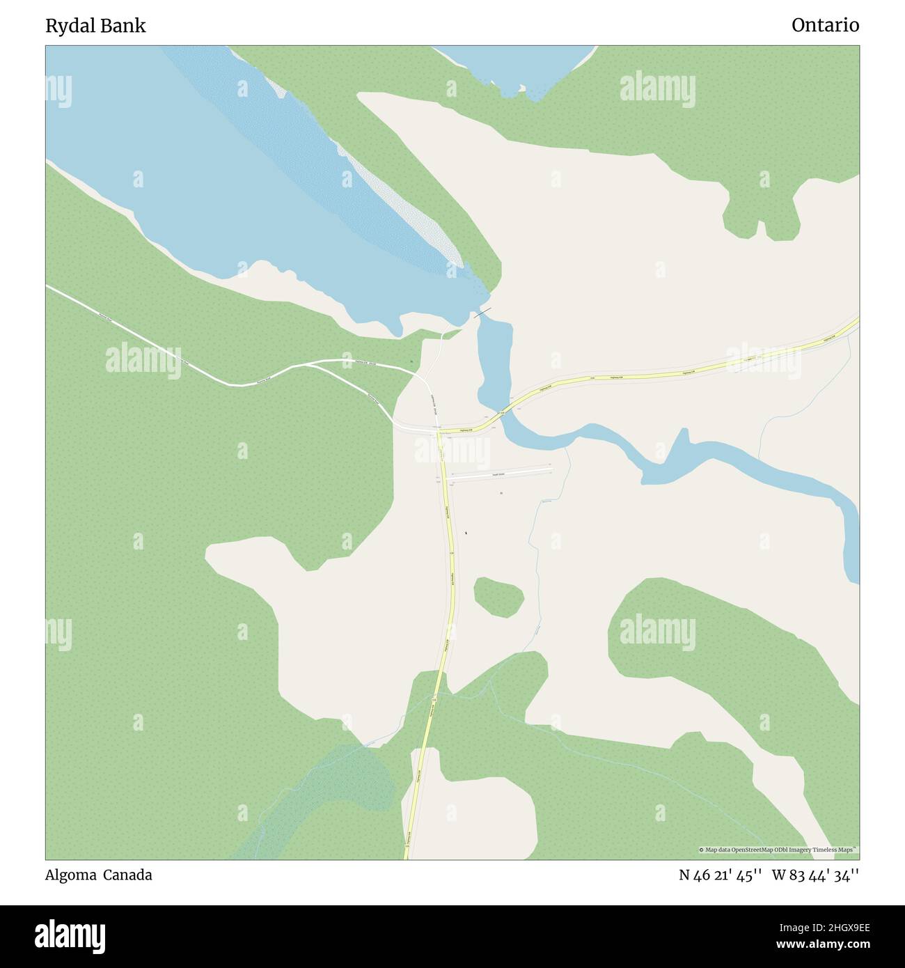 Algoma map hi-res stock photography and images - Alamy