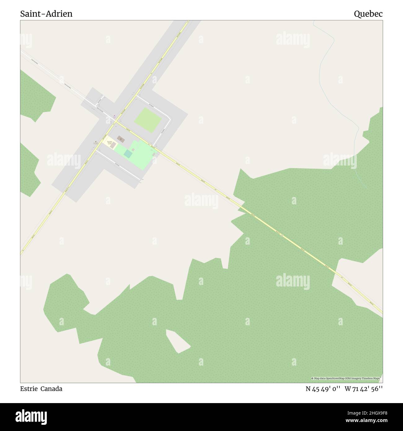 Saint-Adrien, Estrie, Canada, Quebec, N 45 49' 0'', W 71 42' 56'', map ...