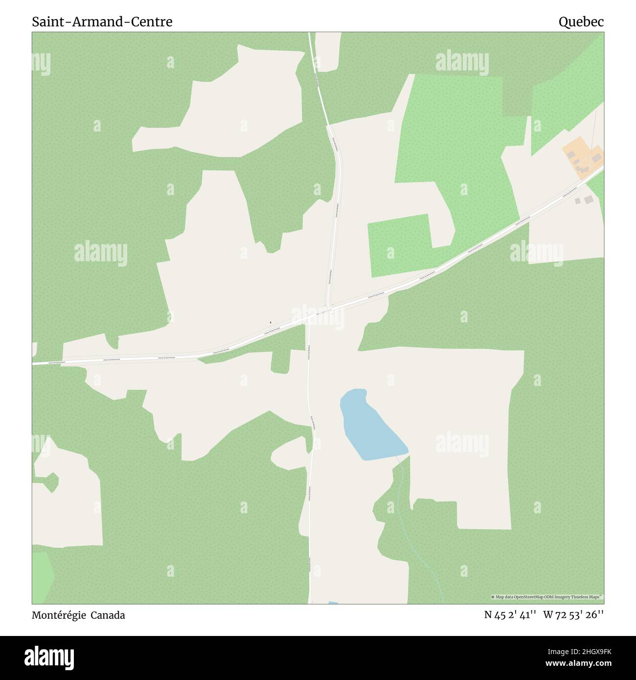 Saint-Armand-Centre, Montérégie, Canada, Quebec, N 45 2' 41'', W 72 53 ...