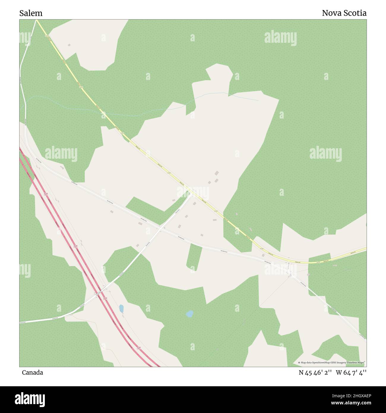 Map of salem hi-res stock photography and images - Alamy